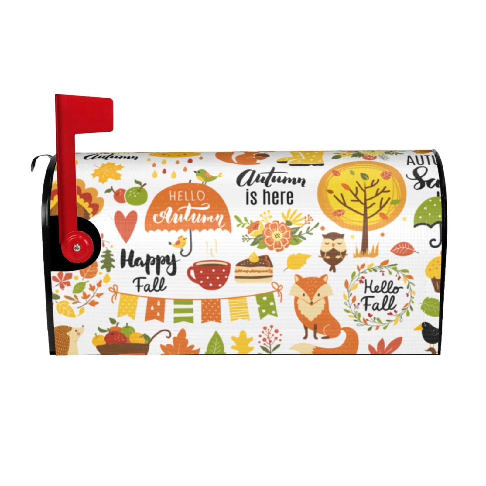 Bingfone Hello Fall Magnetic Mailbox Cover Standard Size For Garden ...