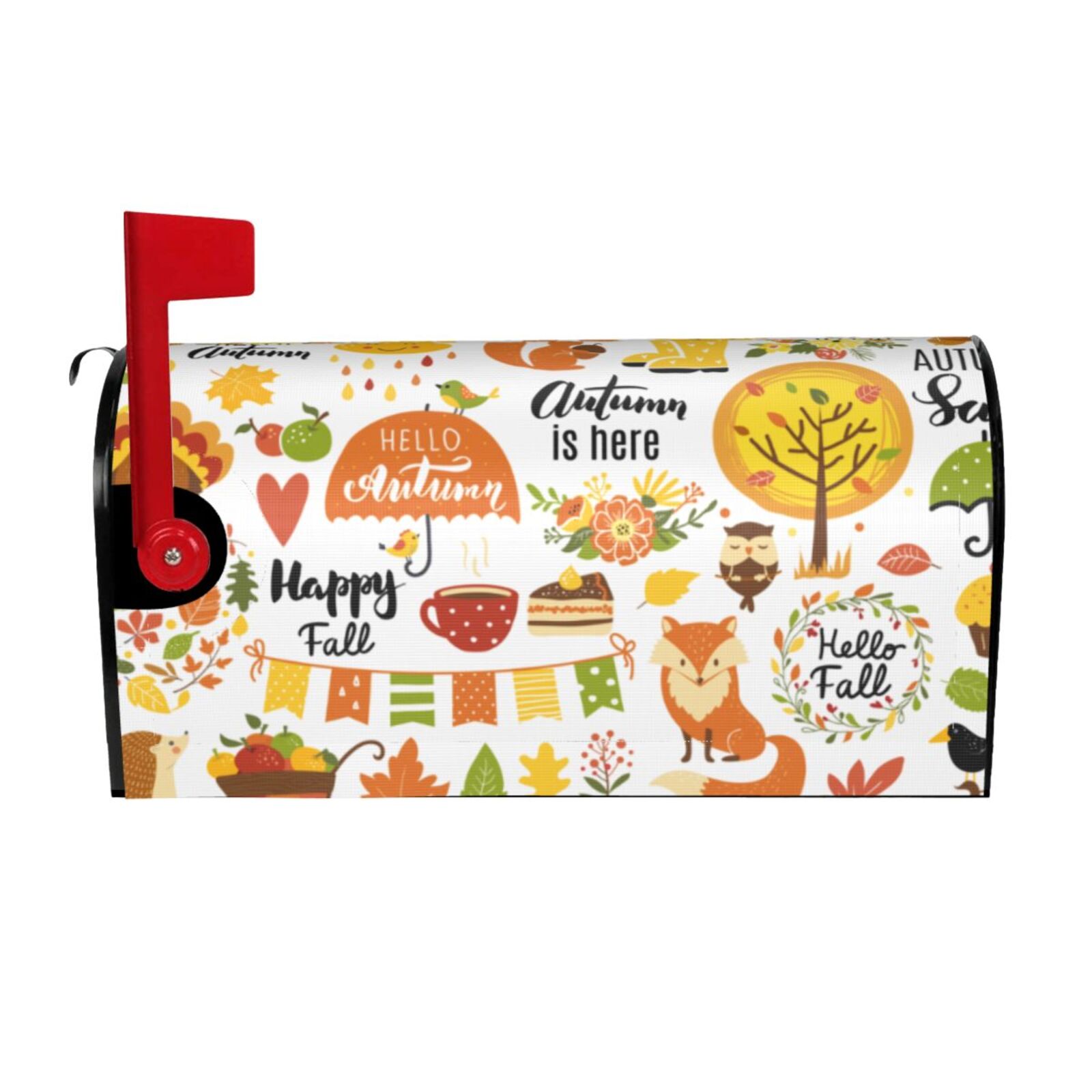 Bingfone Hello Fall Magnetic Mailbox Cover Standard Size For Garden ...