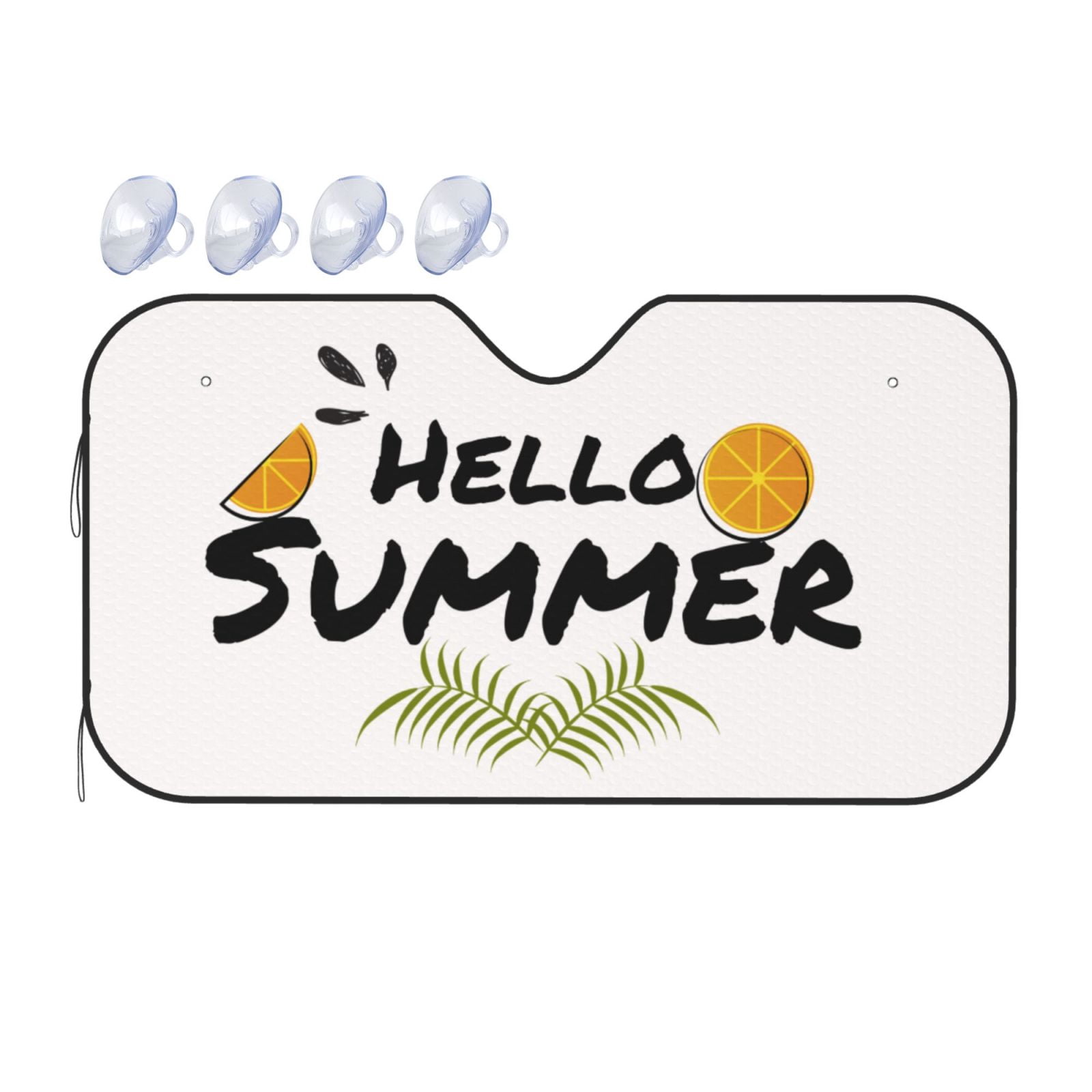 Bingfone Hello Summer Car Windshield Sunshade,Sun Foldable Sun Shield ...