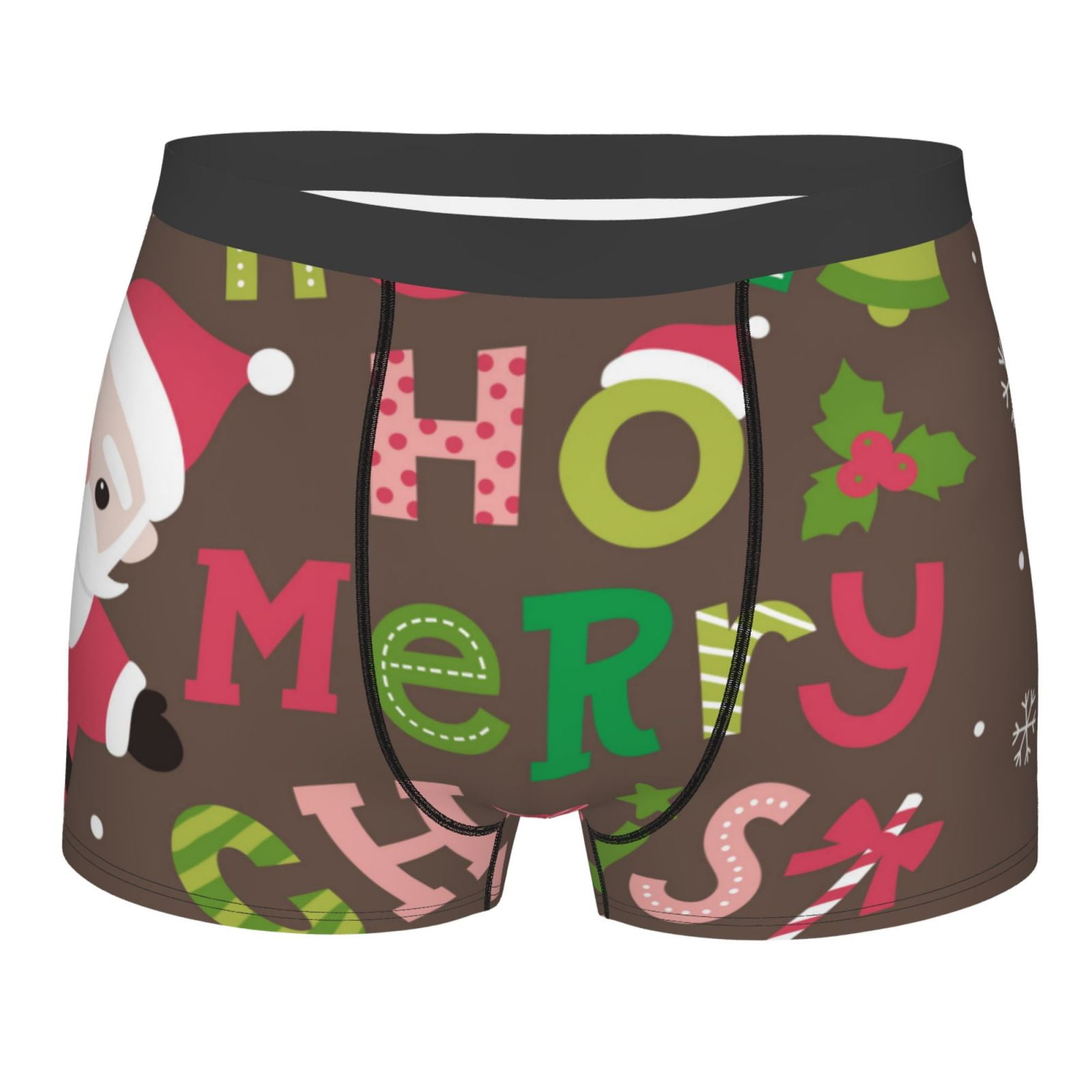 Bingfone Ho Ho Ho Merry Christmas Men's Underwear - Casual Stretch ...