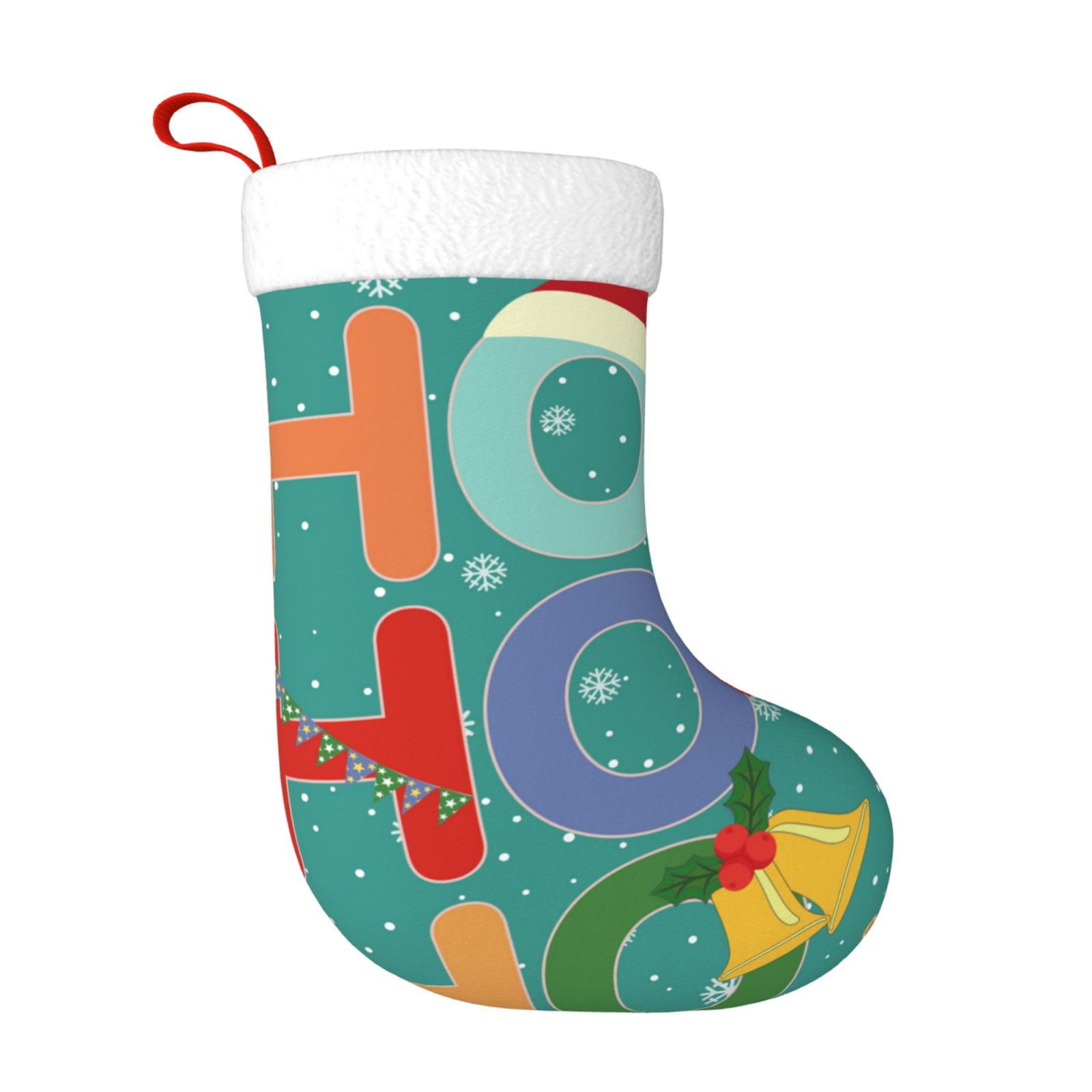 Bingfone Ho Ho Ho Print Personalized Christmas Stocking - Snowman ...