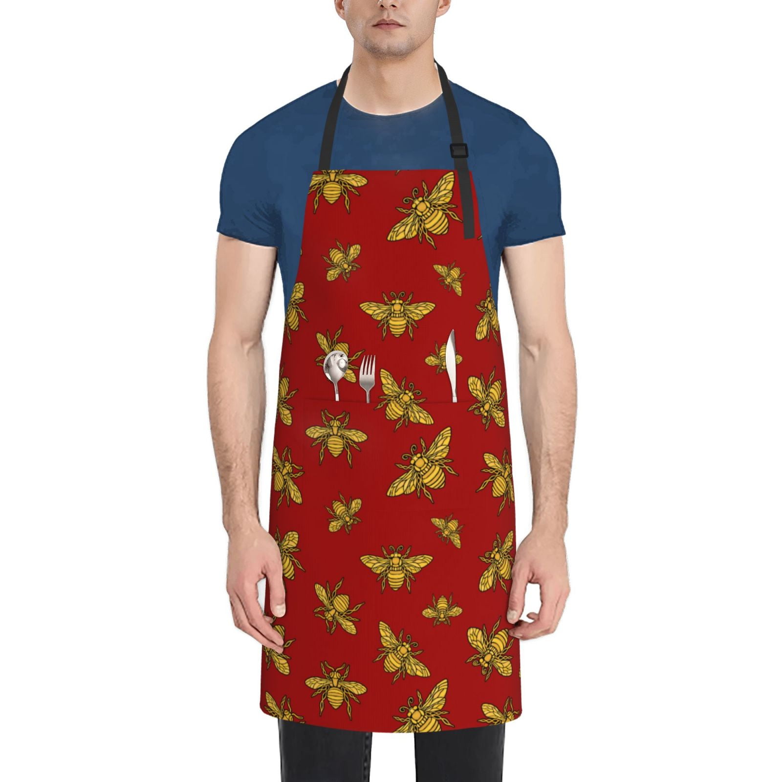 Bingfone Hohey Bee Golden Apron Gifts For Men, Women Professional Grade ...