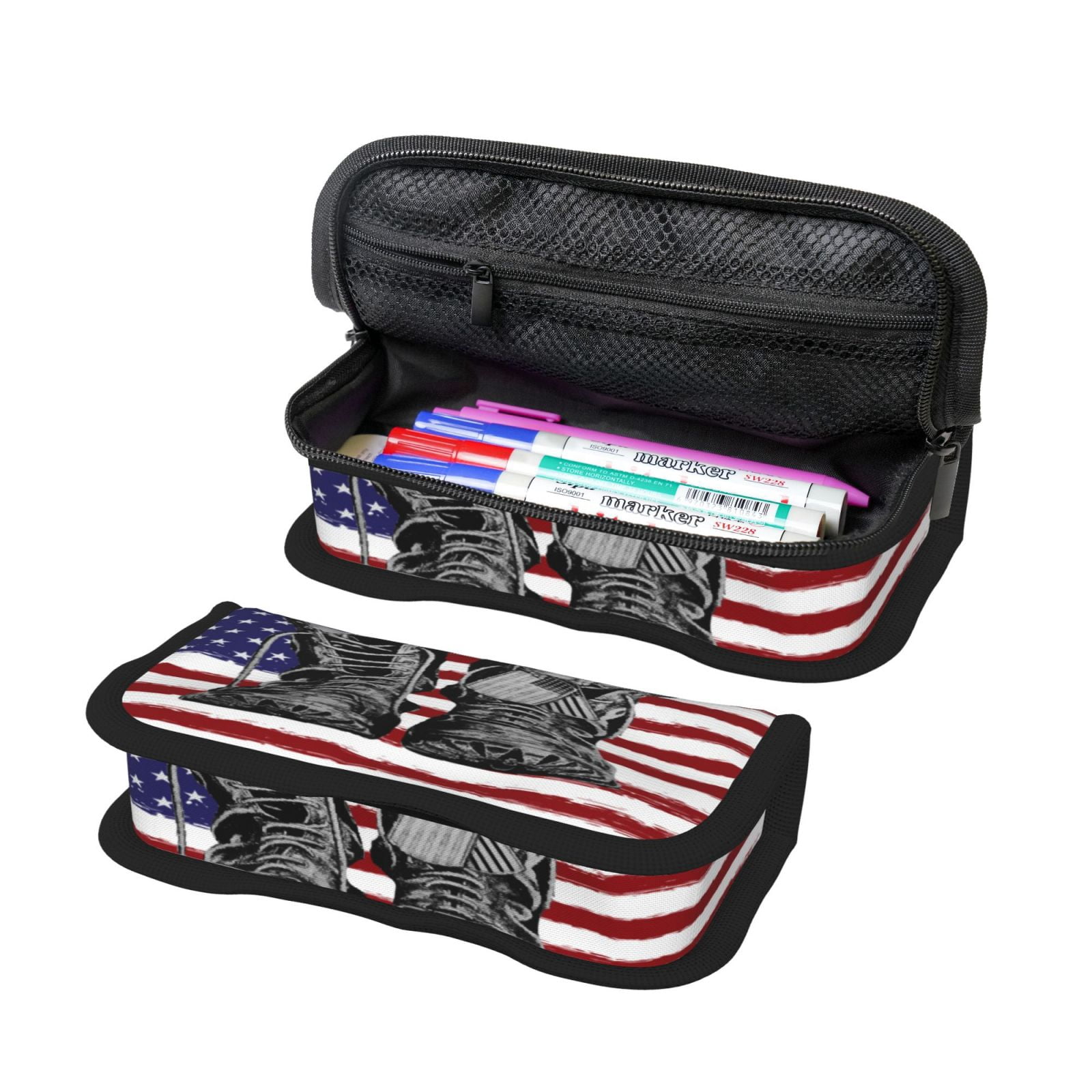 Bingfone Home Of The Free Because Of The Brave Print Pencil Case Large ...