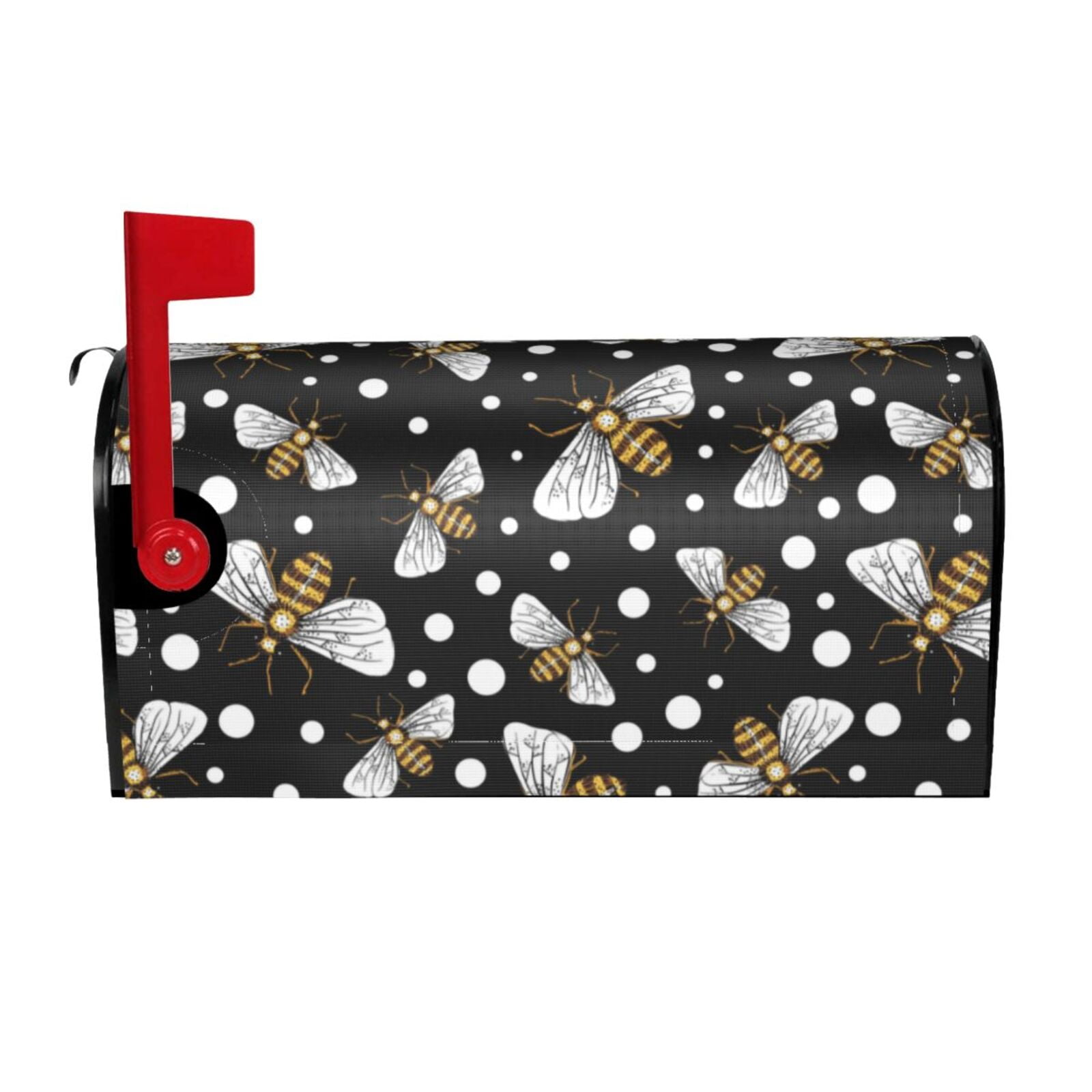 Bingfone Honey Bees At Night Magnetic Mailbox Cover Standard Size For ...