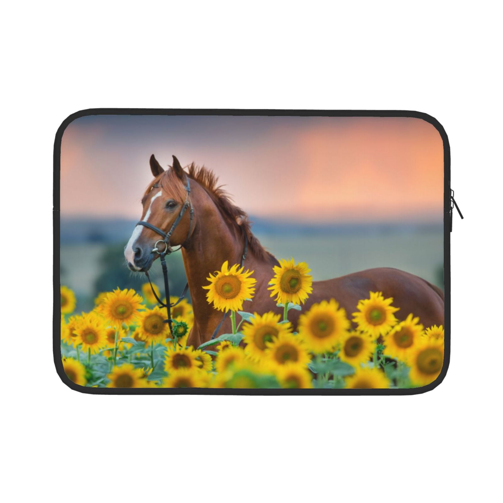 Bingfone Horse Sunflowers Laptop Sleeve Case 13 inch , 360° Protective ...