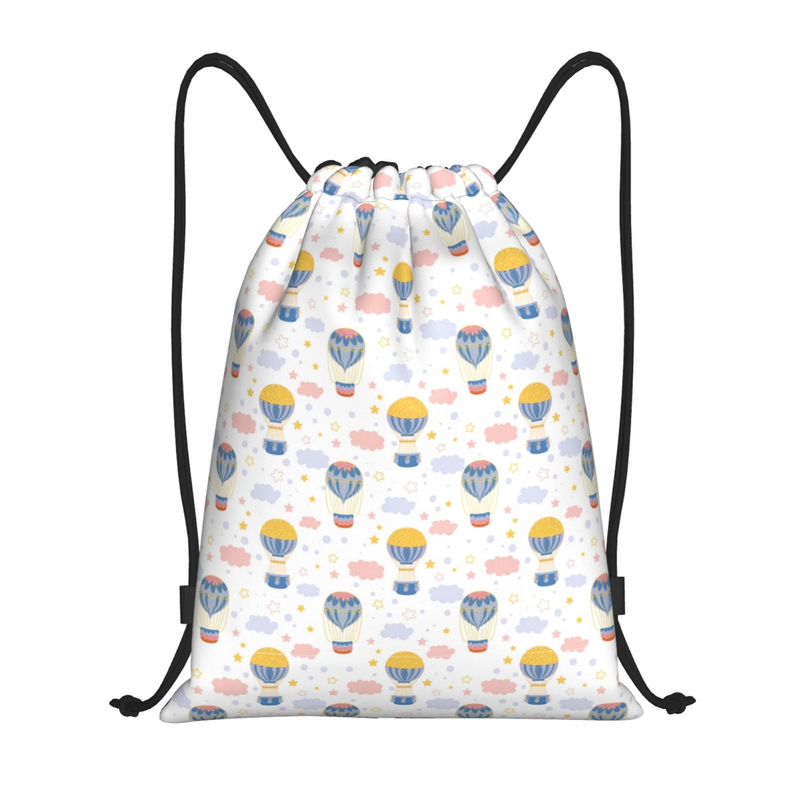 Bingfone Hot Air Balloon Drawstrings Backpacks Bags for Men Women Gym ...