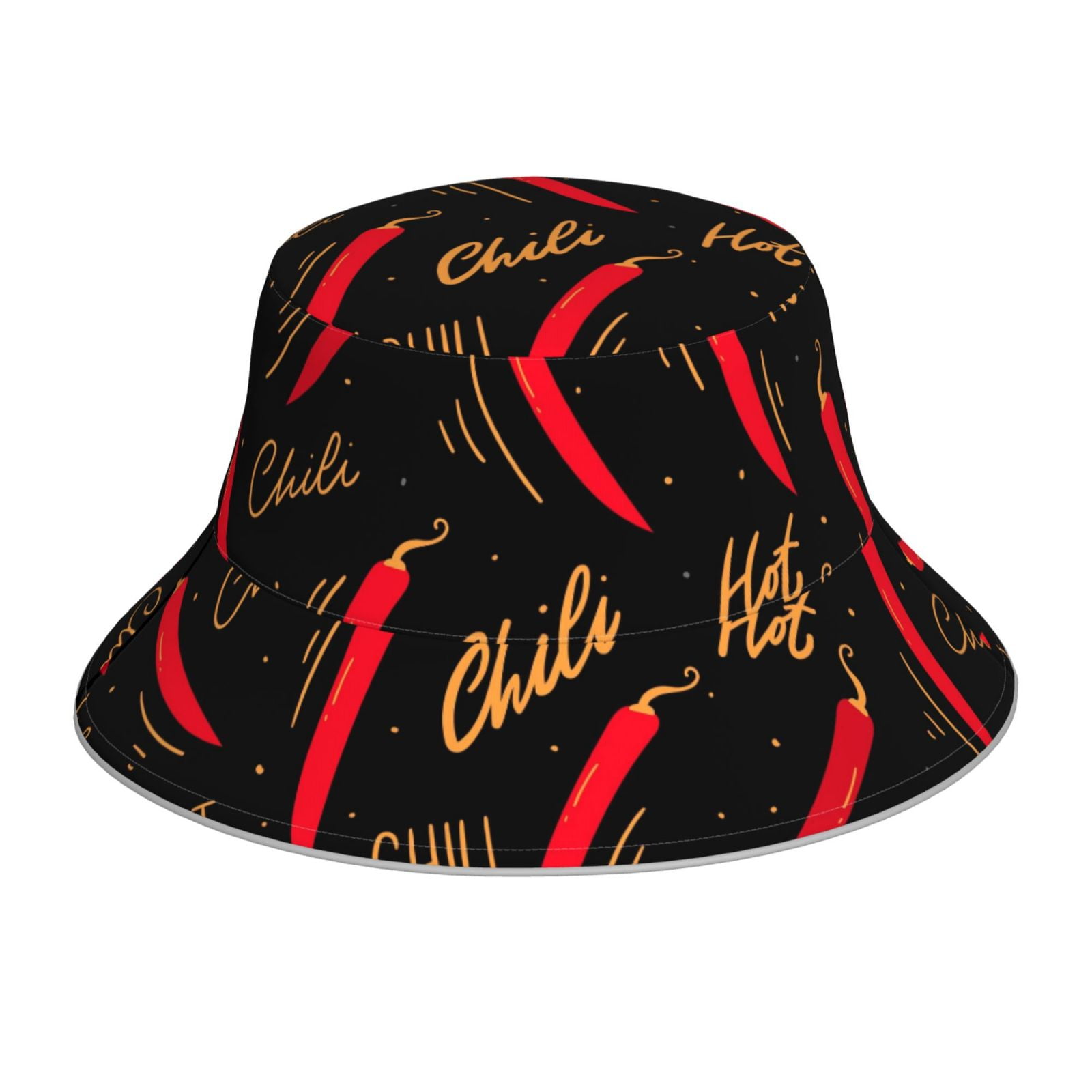 Bingfone Hot Chili Bucket Hat For Men Women,Packable Reversible Printed ...