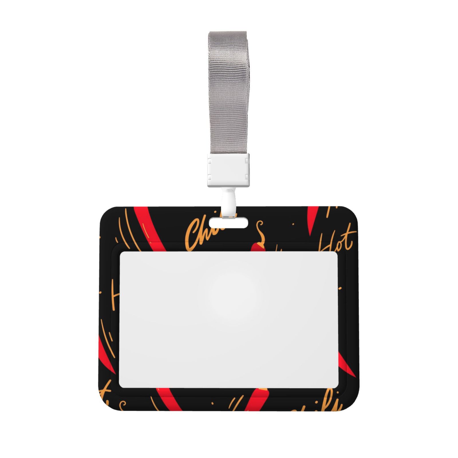 Bingfone Hot Chili Card Badge Holder,for Girls Girly Women 4 x 3 Inch ...