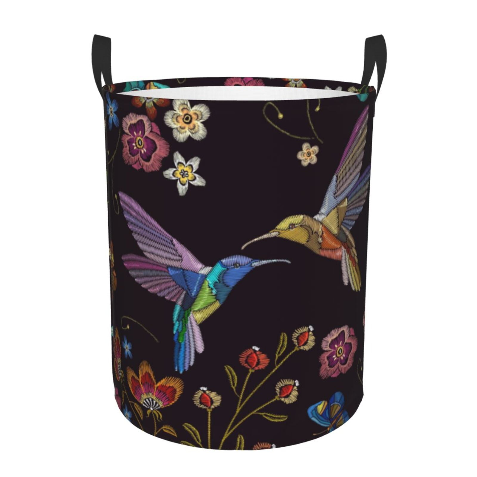 Bingfone Humming Bird And Tropical Flowers Waterproof Foldable Laundry ...