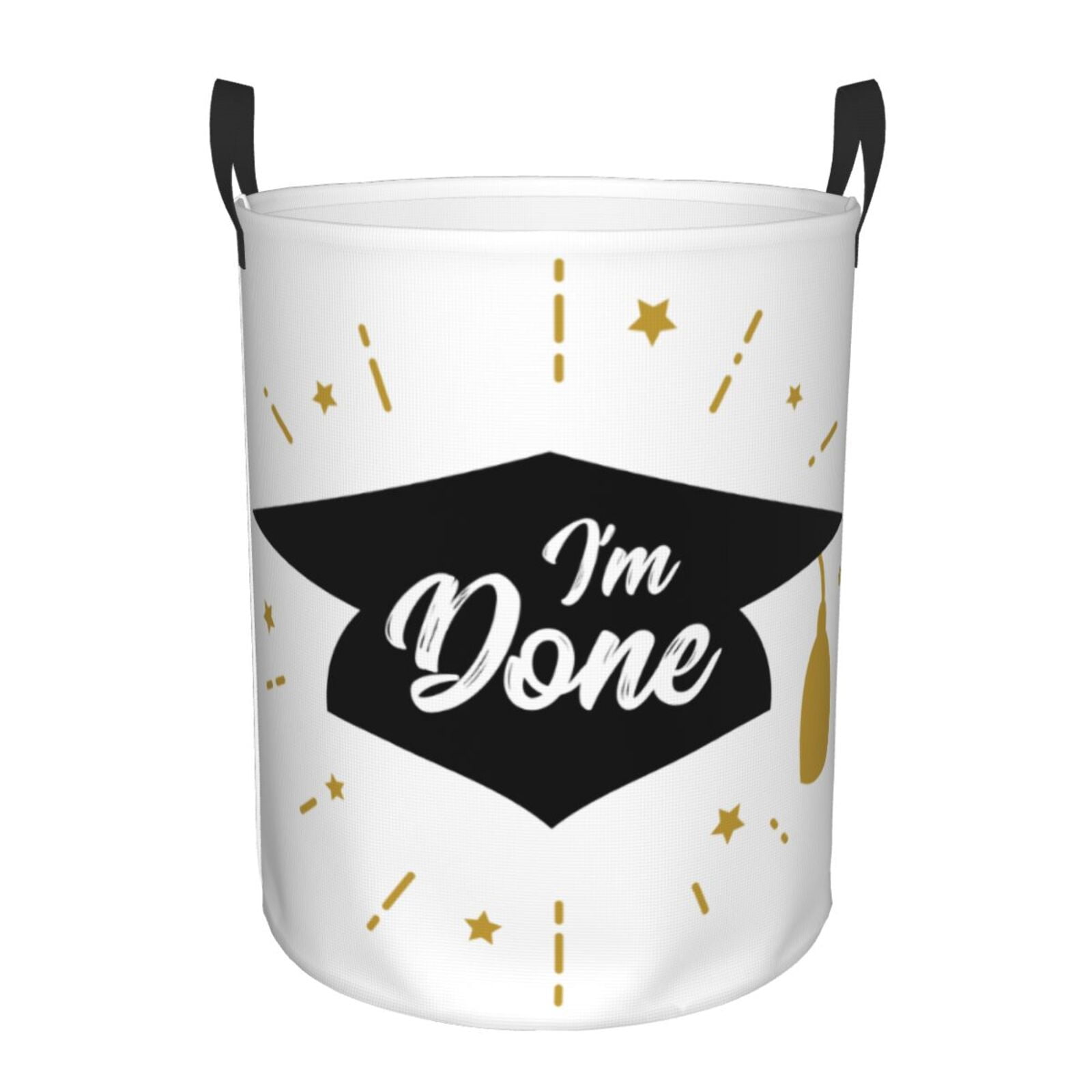 Bingfone I'M Done Waterproof Foldable Laundry Hamper Bucket With ...