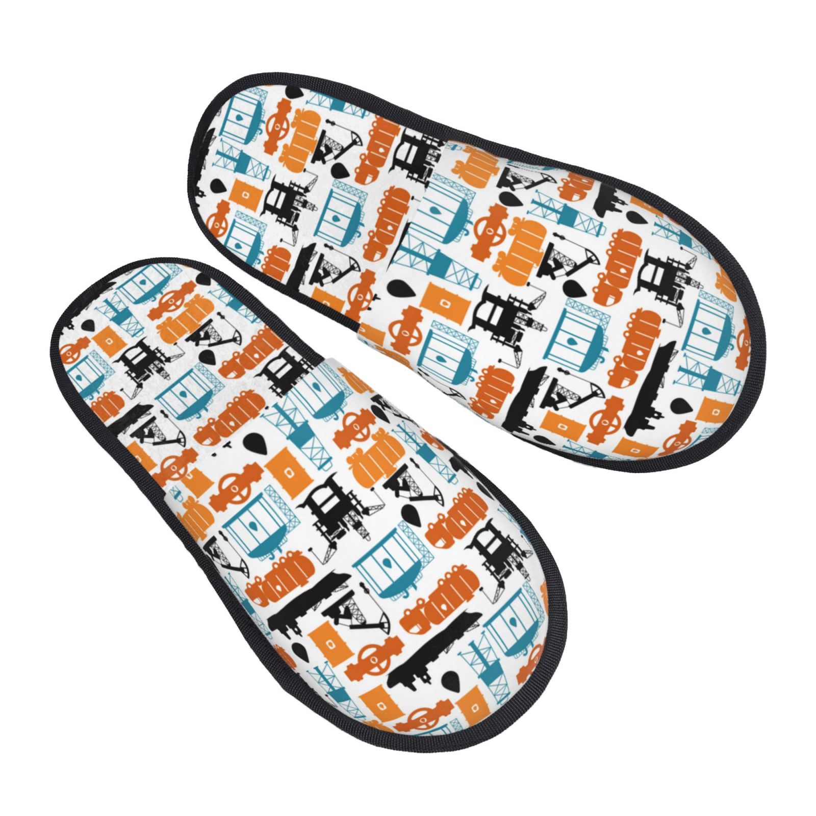 Bingfone Industrial Transportations House Slippers for Women Men with ...