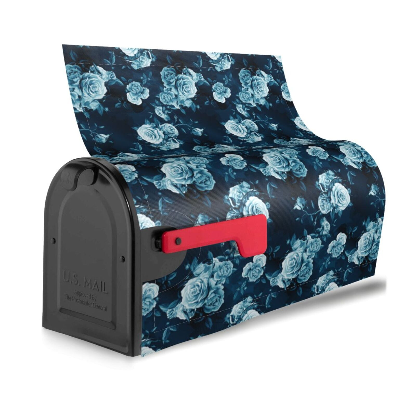 Bingfone Ink Rose Magnetic Mailbox Cover Standard Size for Garden Yard ...