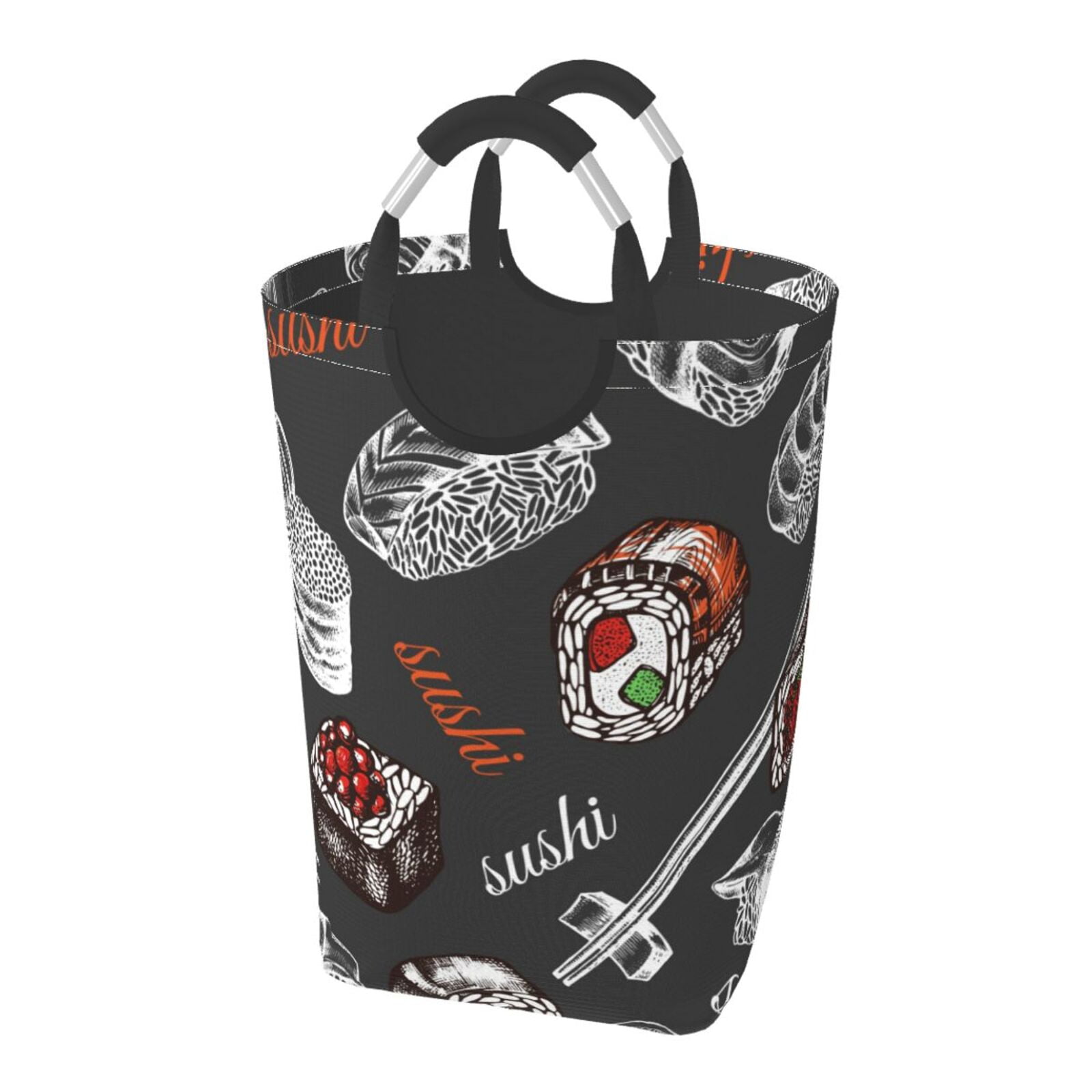 Bingfone Japanese Sushi Hashi Laundry Hamper,Large Canvas Fabric ...