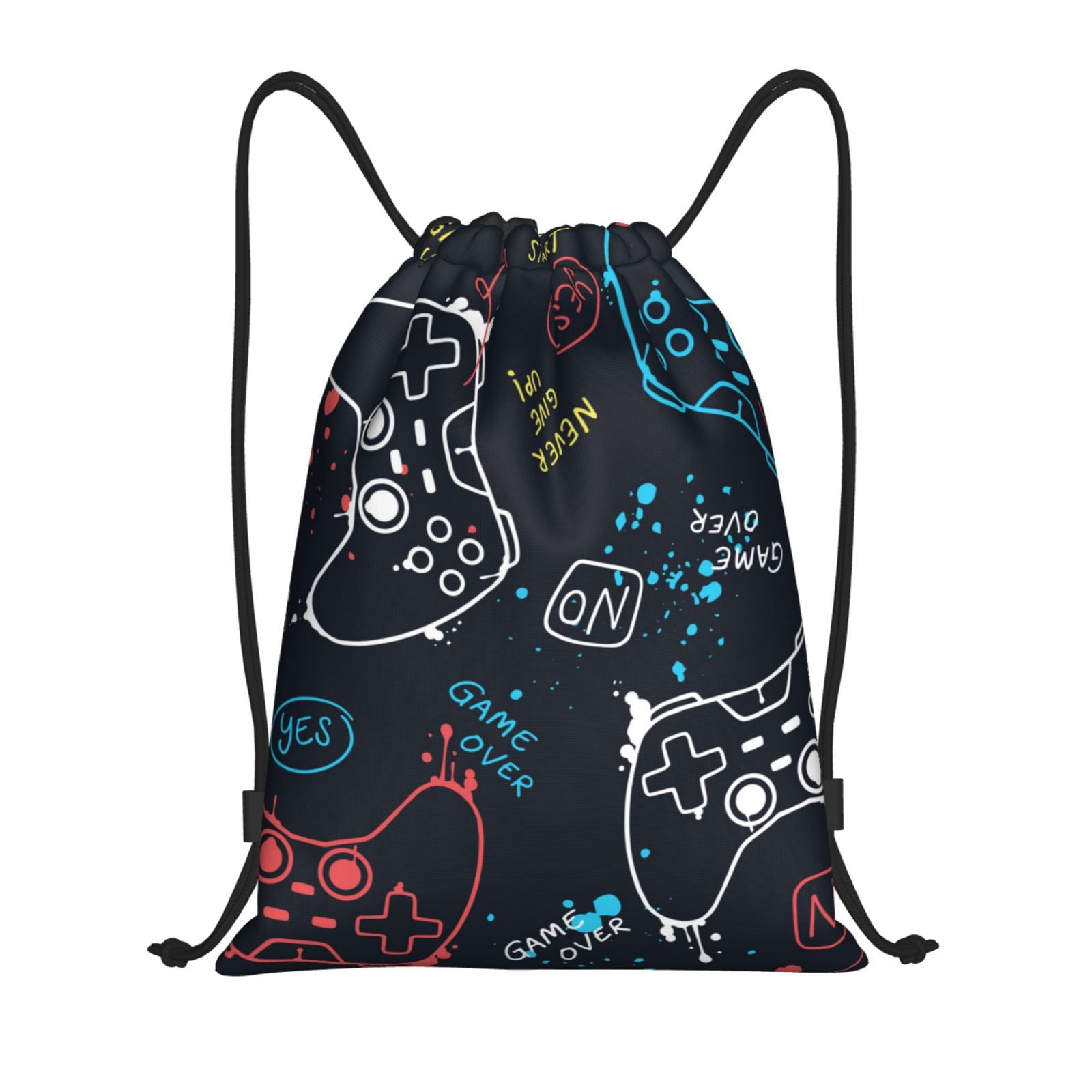 Bingfone Joystick Gamepad Drawstrings Backpacks Bags For Men Women Gym ...