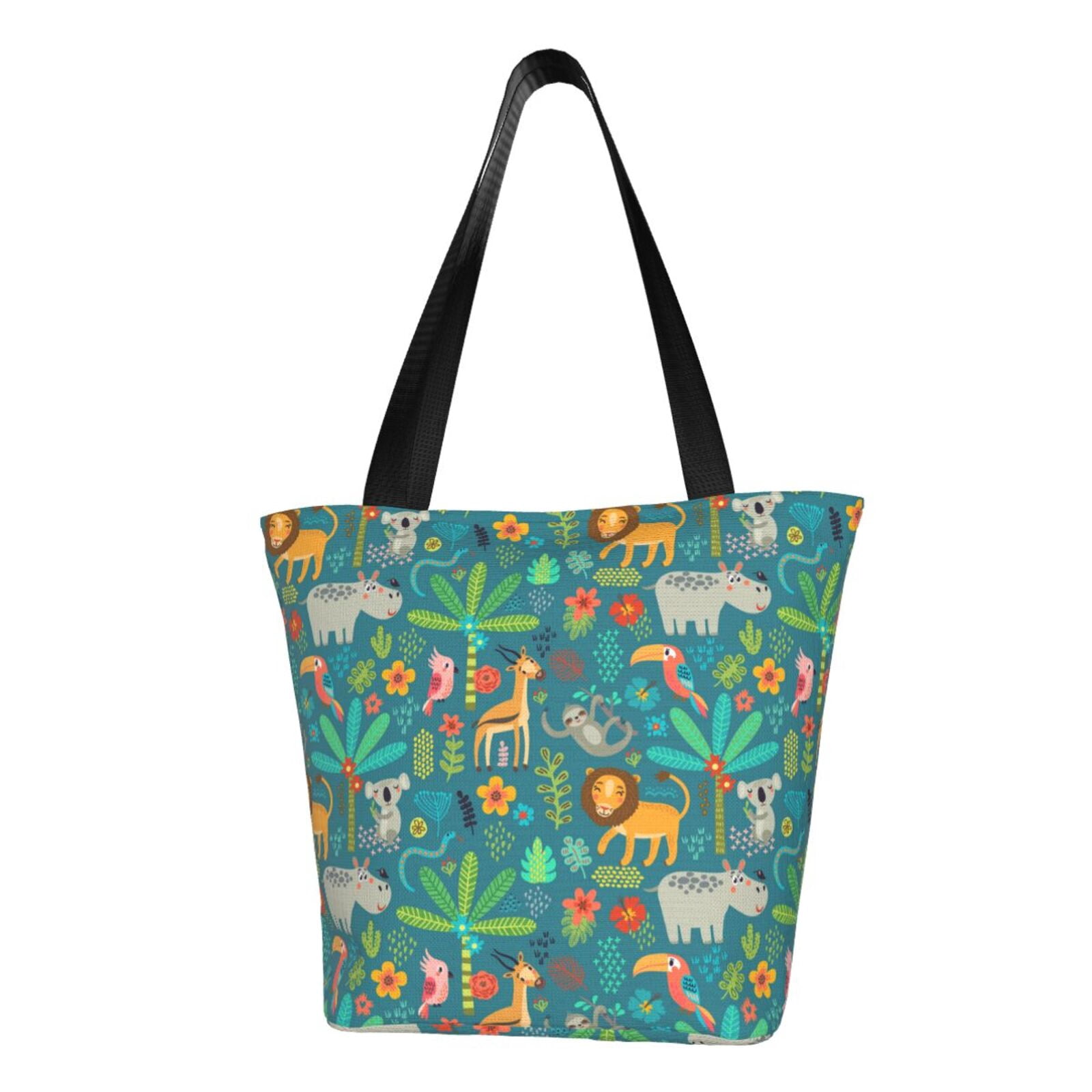 Bingfone Jungle Animals Women Shoulder Tote Bags Casual Bag Ladies ...