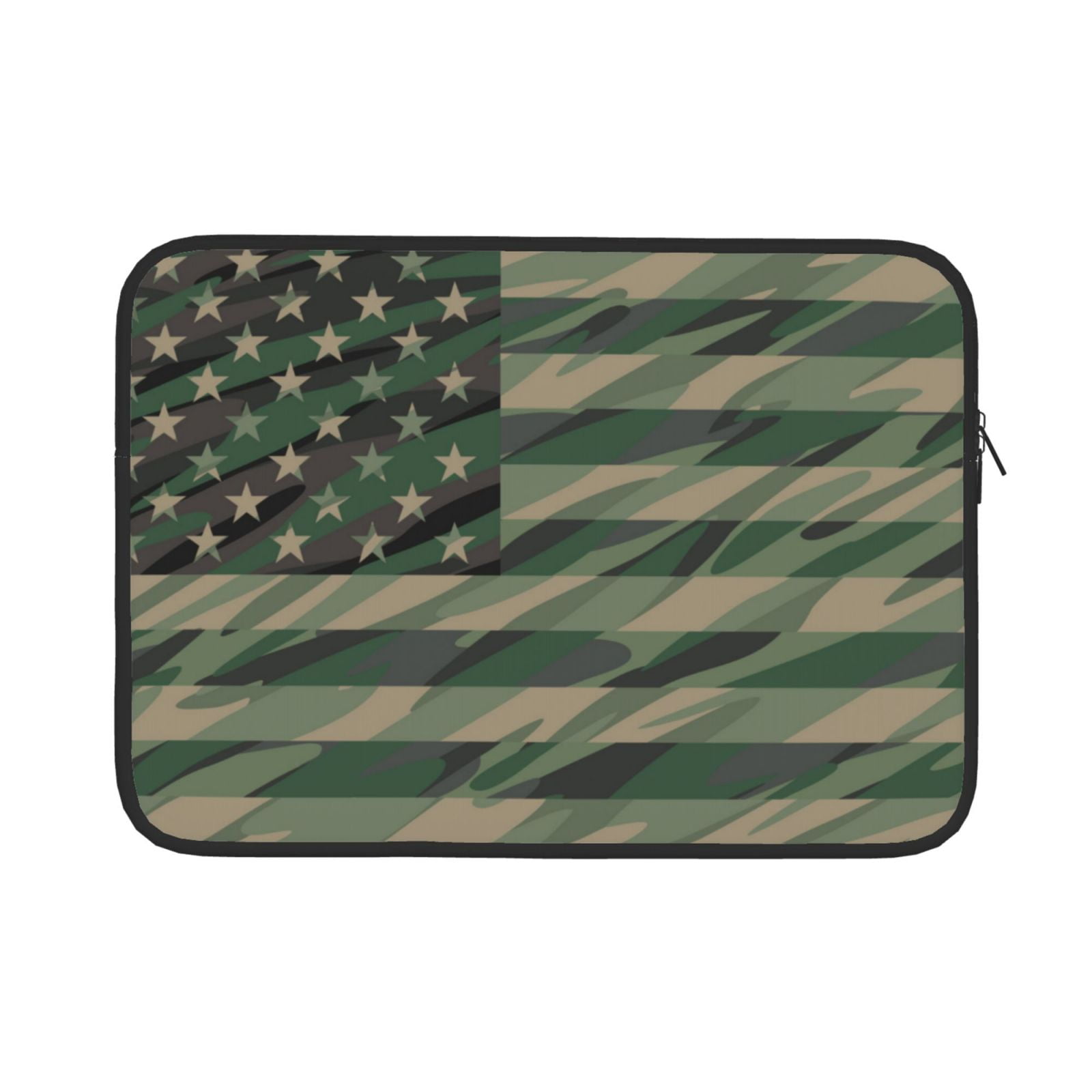 Bingfone Jungle Green Camo Usa Flag Laptop Sleeve Case 13 Inch, 360 ...