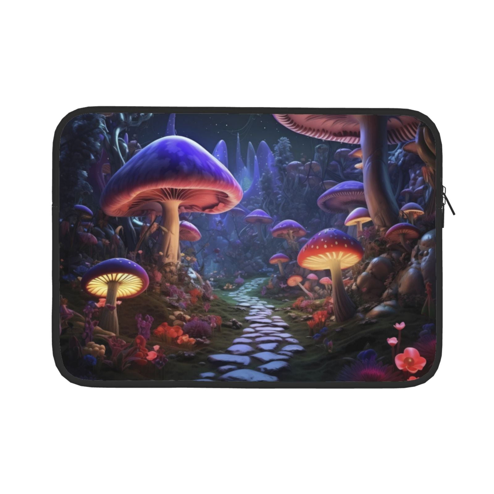 Bingfone Jungle Path Glowing Mushrooms Laptop Sleeve Case 13 inch , 360 ...