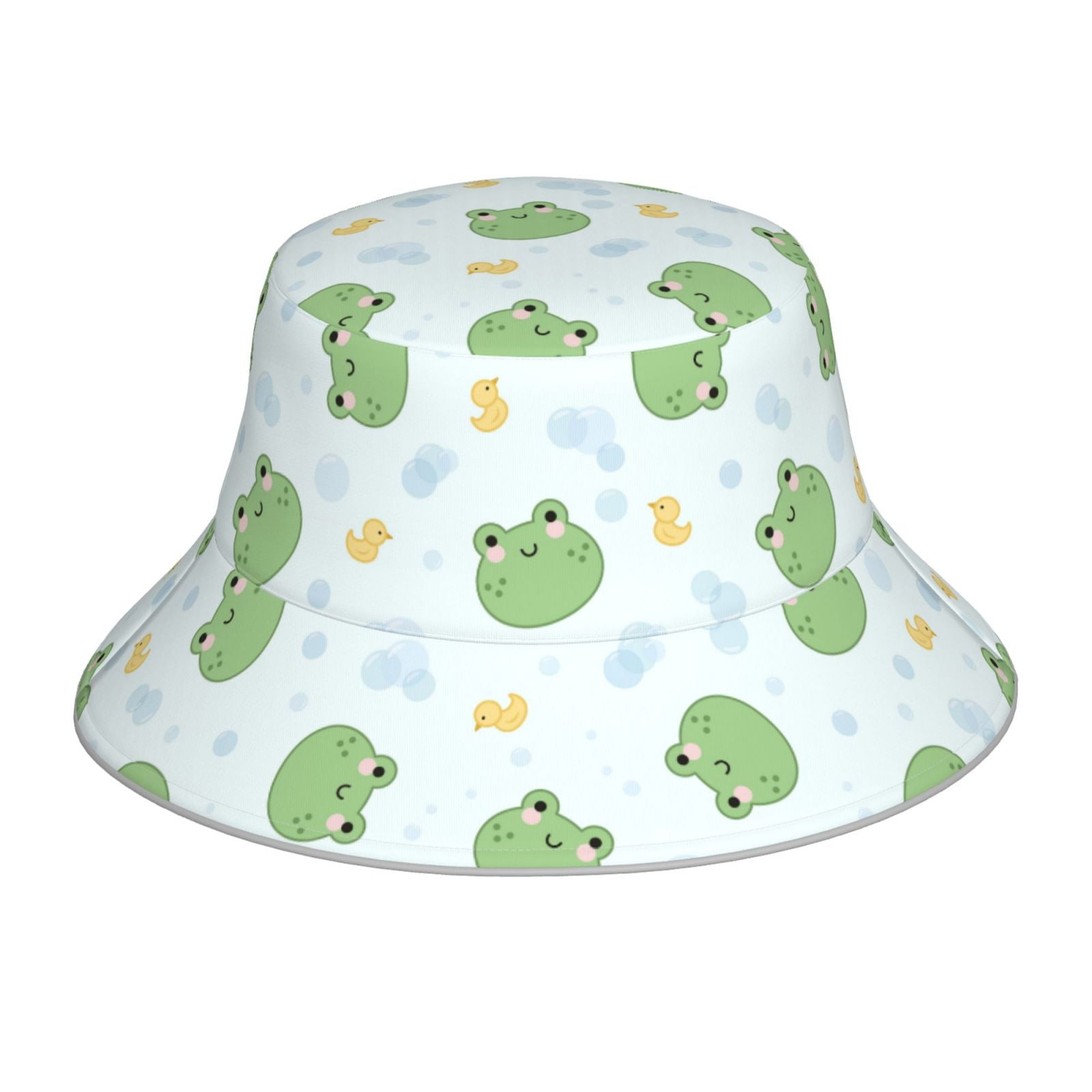 Bingfone Kawaii Frogs Bucket Hat For Men Women,Packable Reversible ...