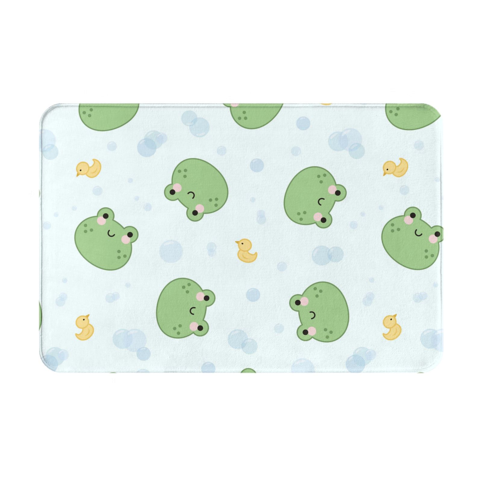 Bingfone Kawaii Frogs Door Mat 16"X24" Front Entrance Non-Slip Low ...