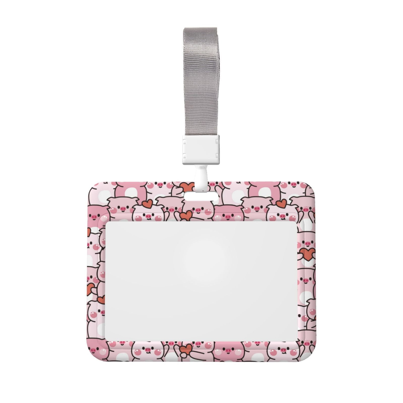 Bingfone Kawaii Pig Card Badge Holder,for Girls Girly Women 4 x 3 Inch ...