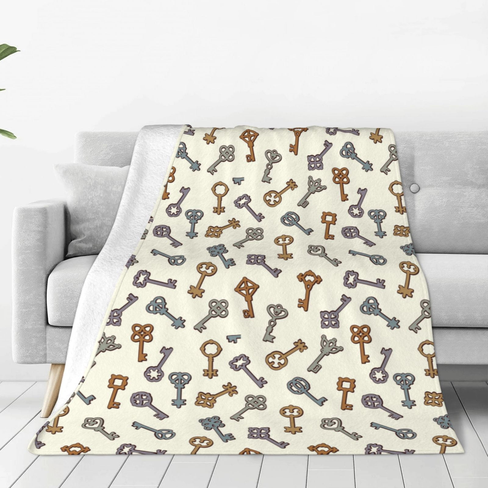 Bingfone Keys1 Print Flannel Fleece Blanket Throw Blanket for Bed,Sofa ...