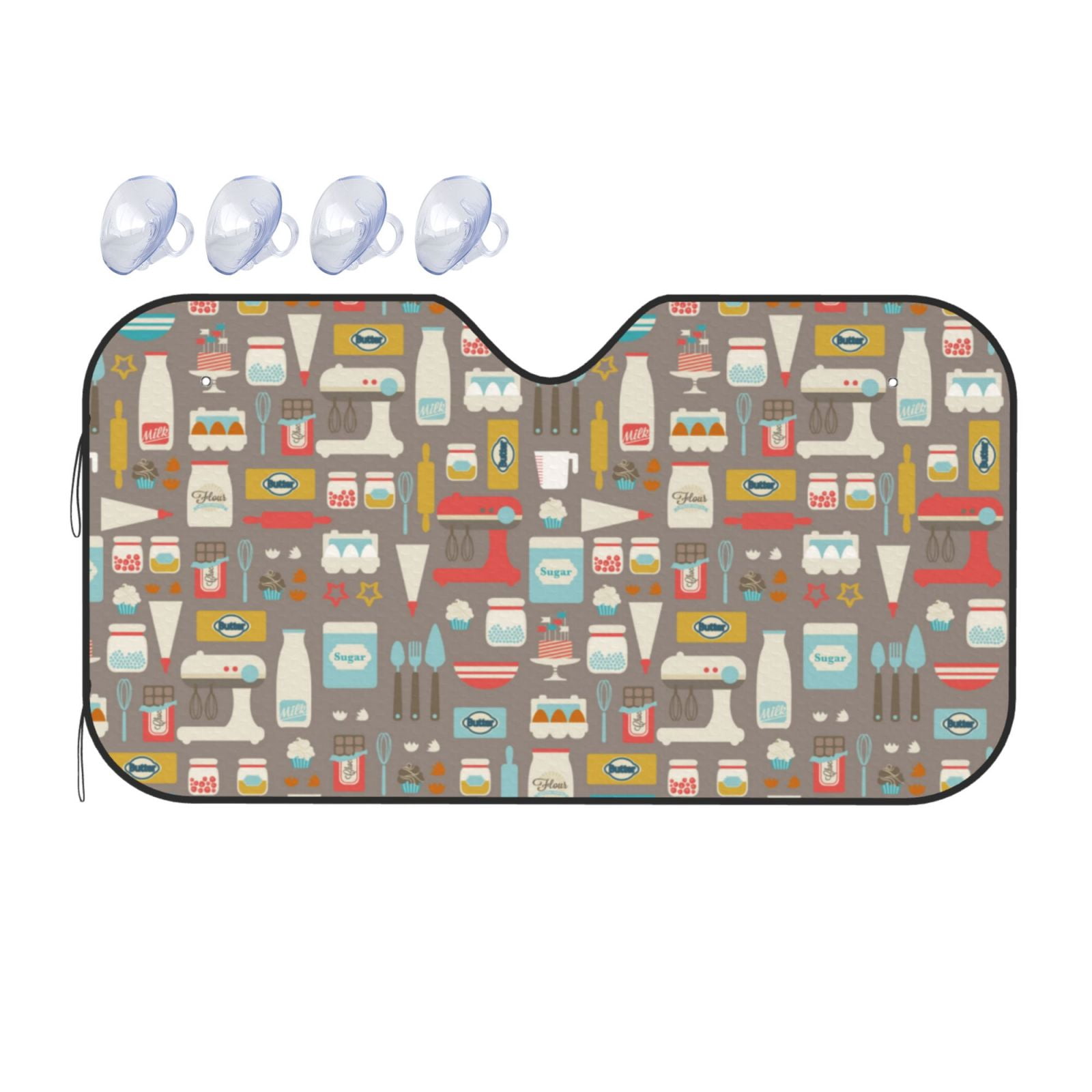 Bingfone Kitchen Food Car Windshield Sunshade,Sun Foldable Sun Shield ...