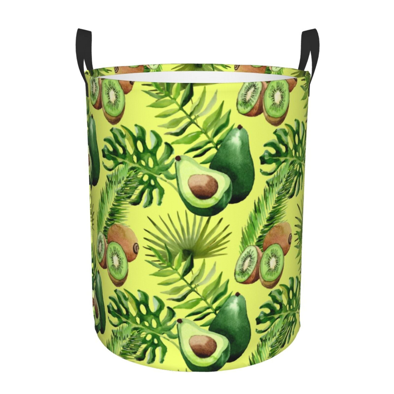 Bingfone Kiwi And Avocado Waterproof Foldable Laundry Hamper Bucket ...