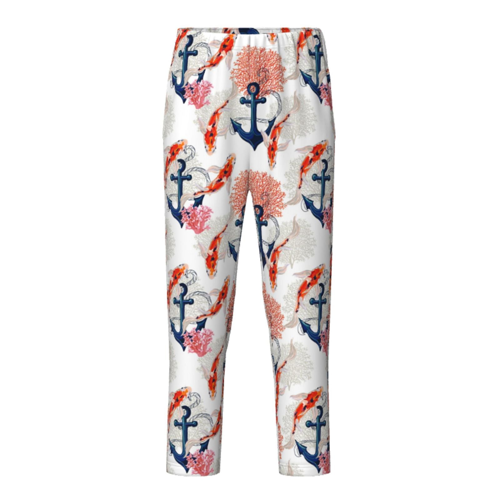 Bingfone Koi Fish And Corals Print Boys Girls Pajama Pants Lounge Pants ...