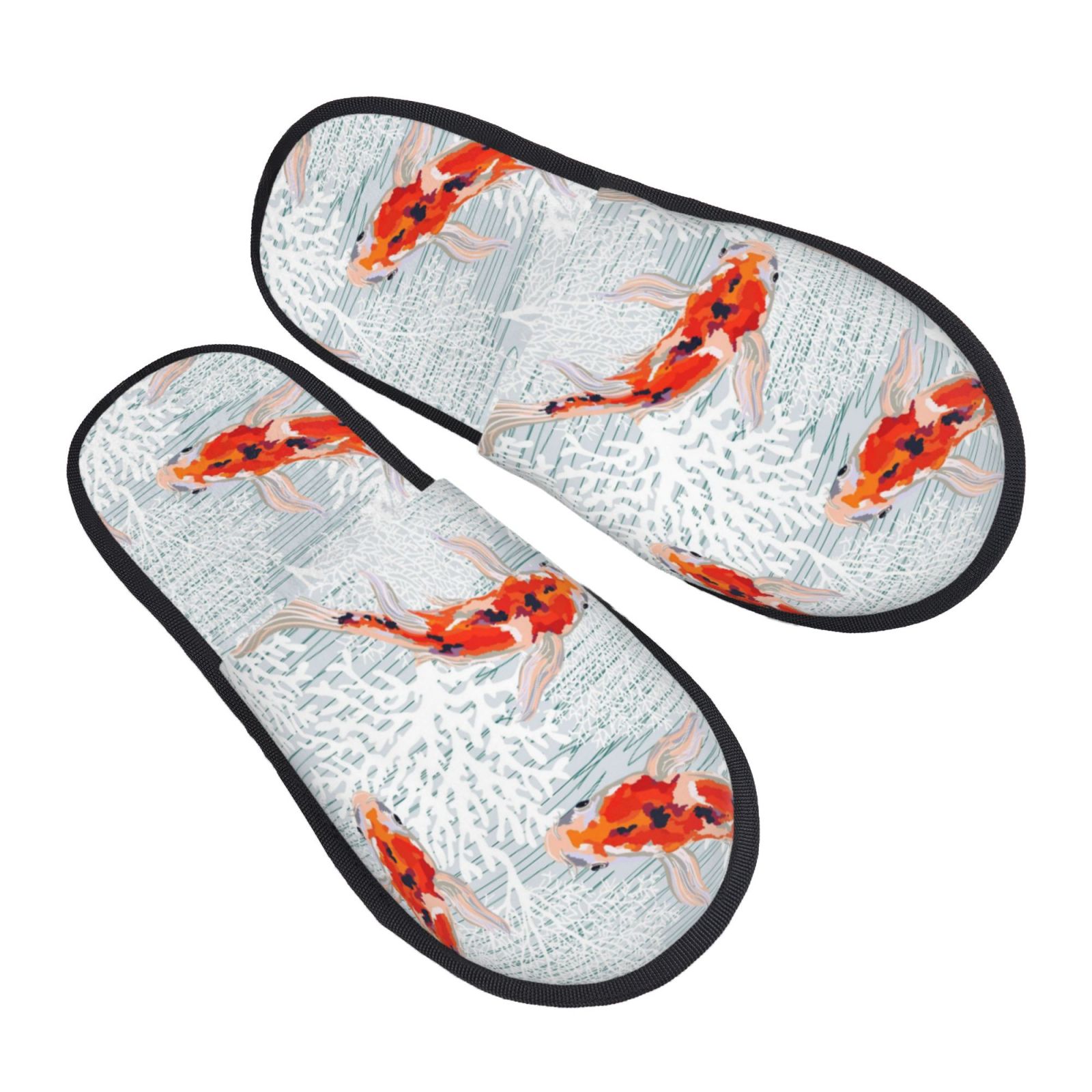Bingfone Koi Fish Corals,Spring Summer House Slippers For Women Men ...