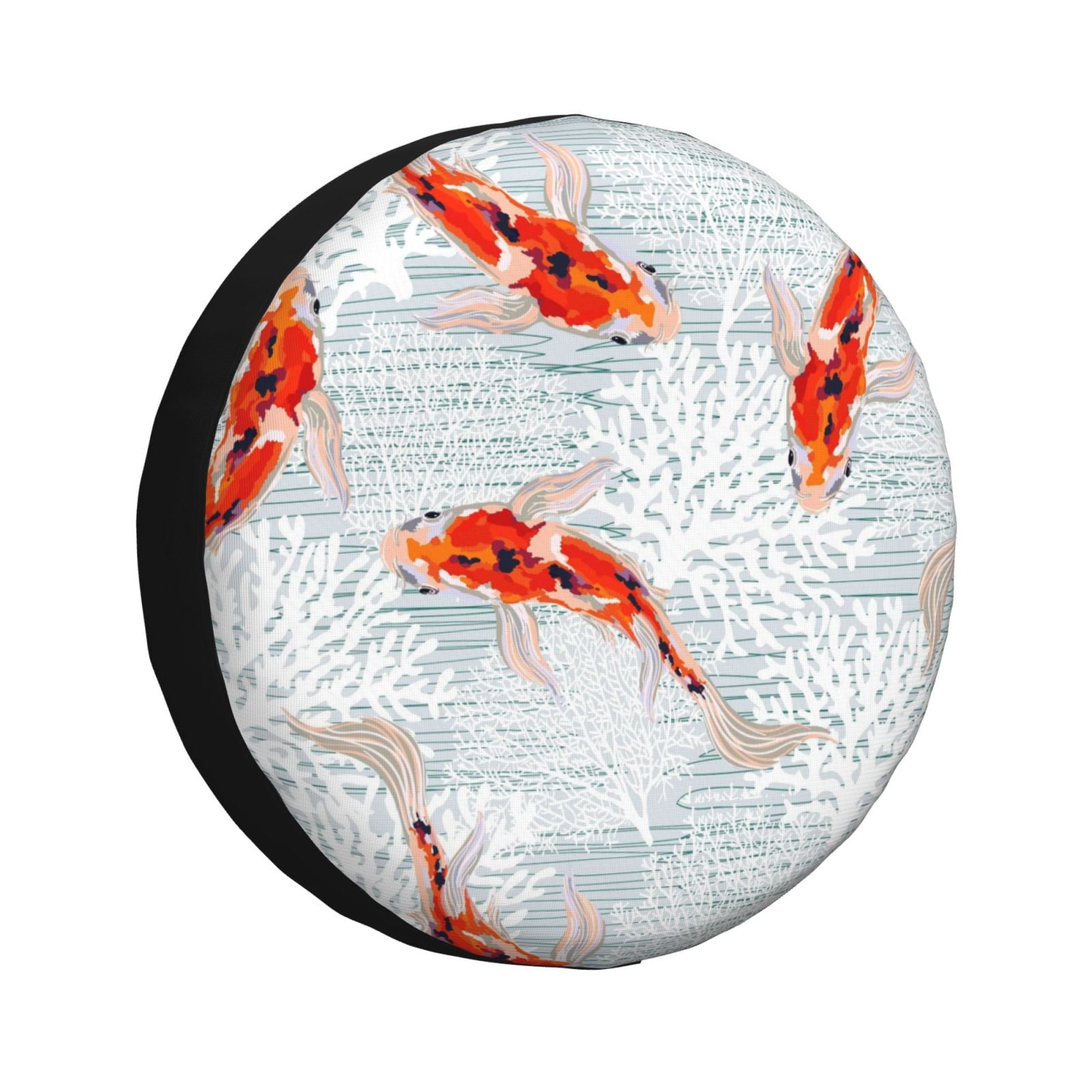 Bingfone Koi Fish Corals,Spring Summer Spare Tire Cover Weatherproof ...