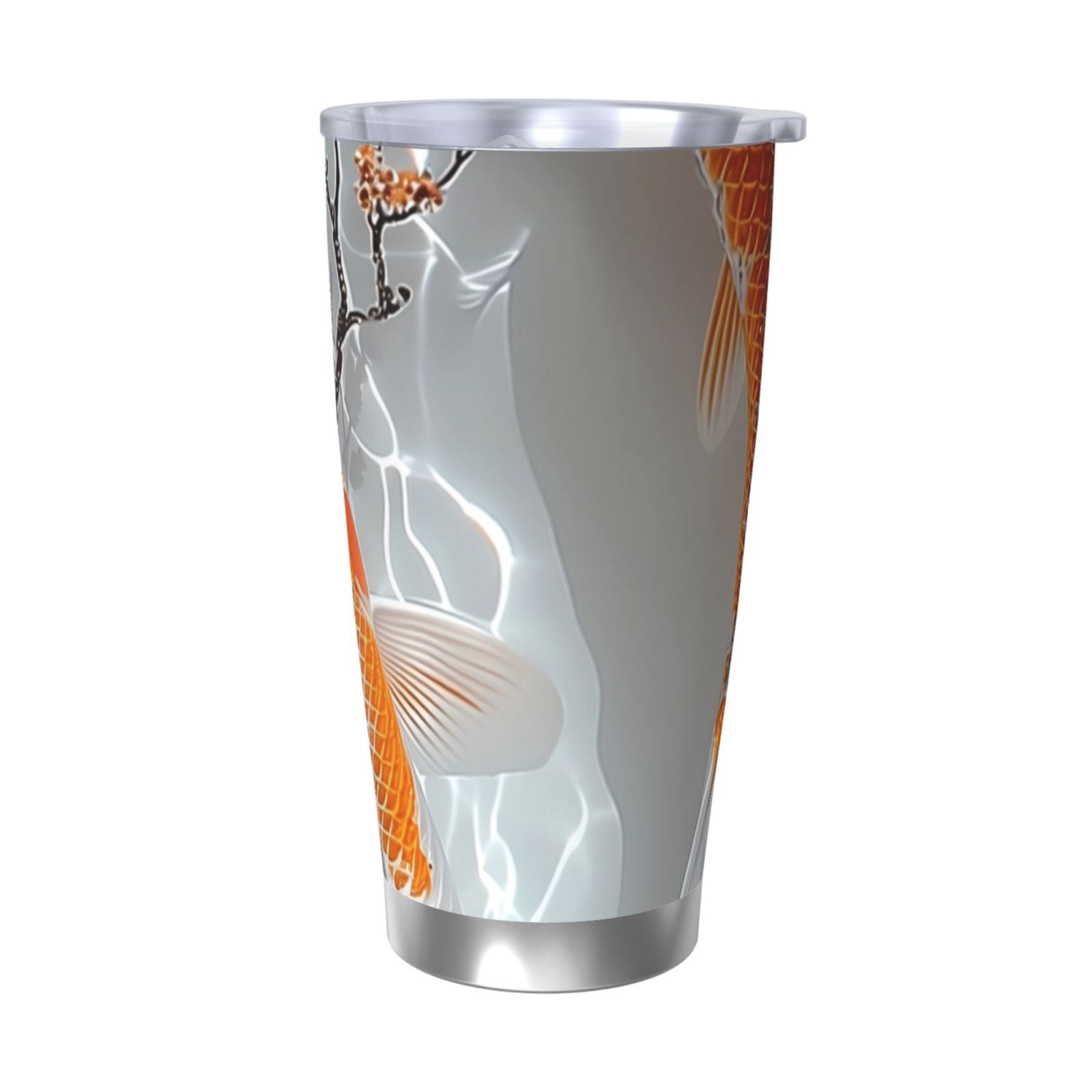 Bingfone Koi Fish Water for 20 Oz Stainless Steel Travel Mug Double ...