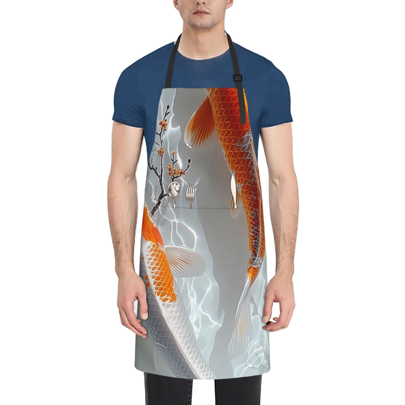 Bingfone Koi Fish Water Apron Gifts For Men, Women Professional Grade ...