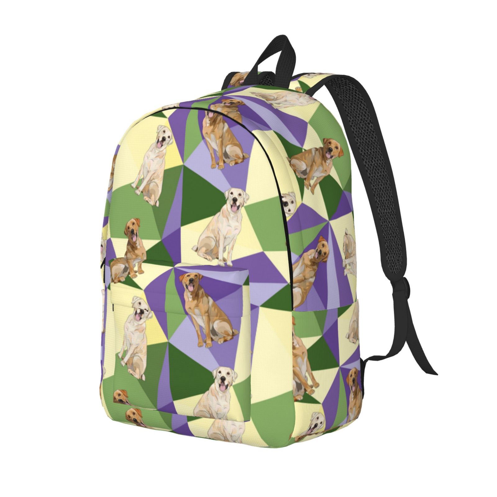 Bingfone Labrador Retriever Dog Print Canvas College Laptop Backpack ...