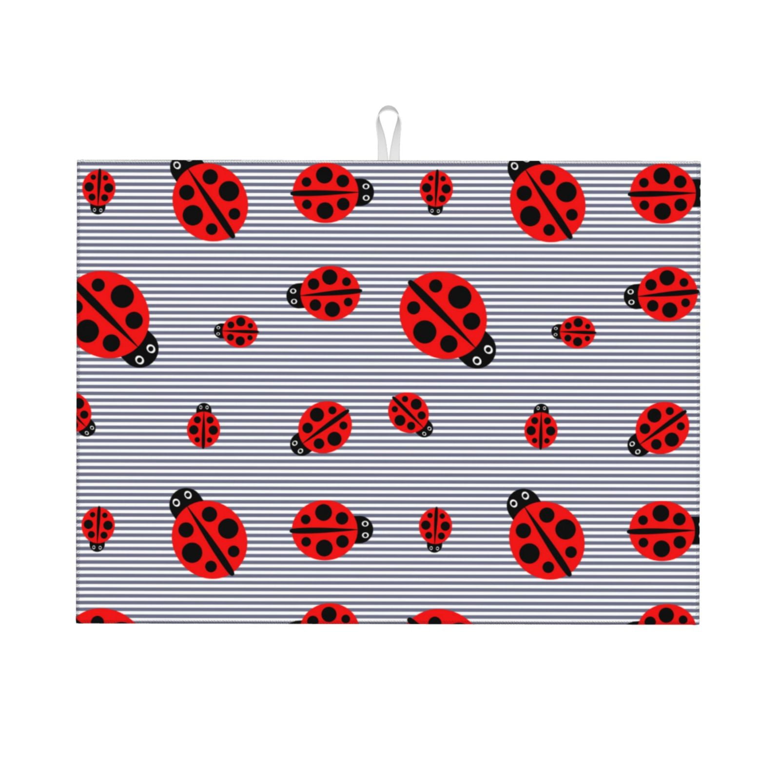 Bingfone Ladybug ,18" x 24"Dish Drying Mat for Kitchen Counter,Ultra ...