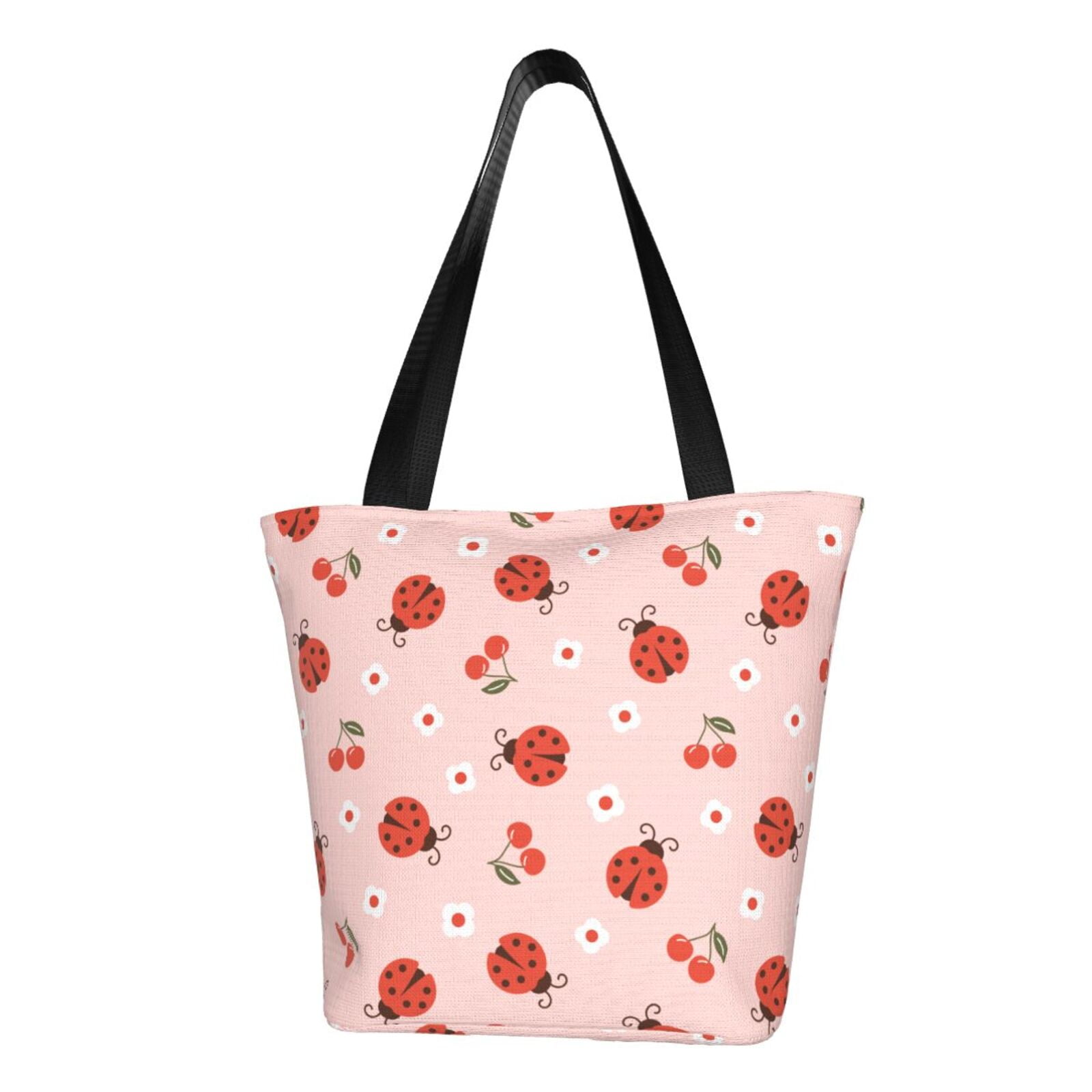 Bingfone Ladybug With Flower Women Shoulder Tote Bags Casual Bag Ladies ...