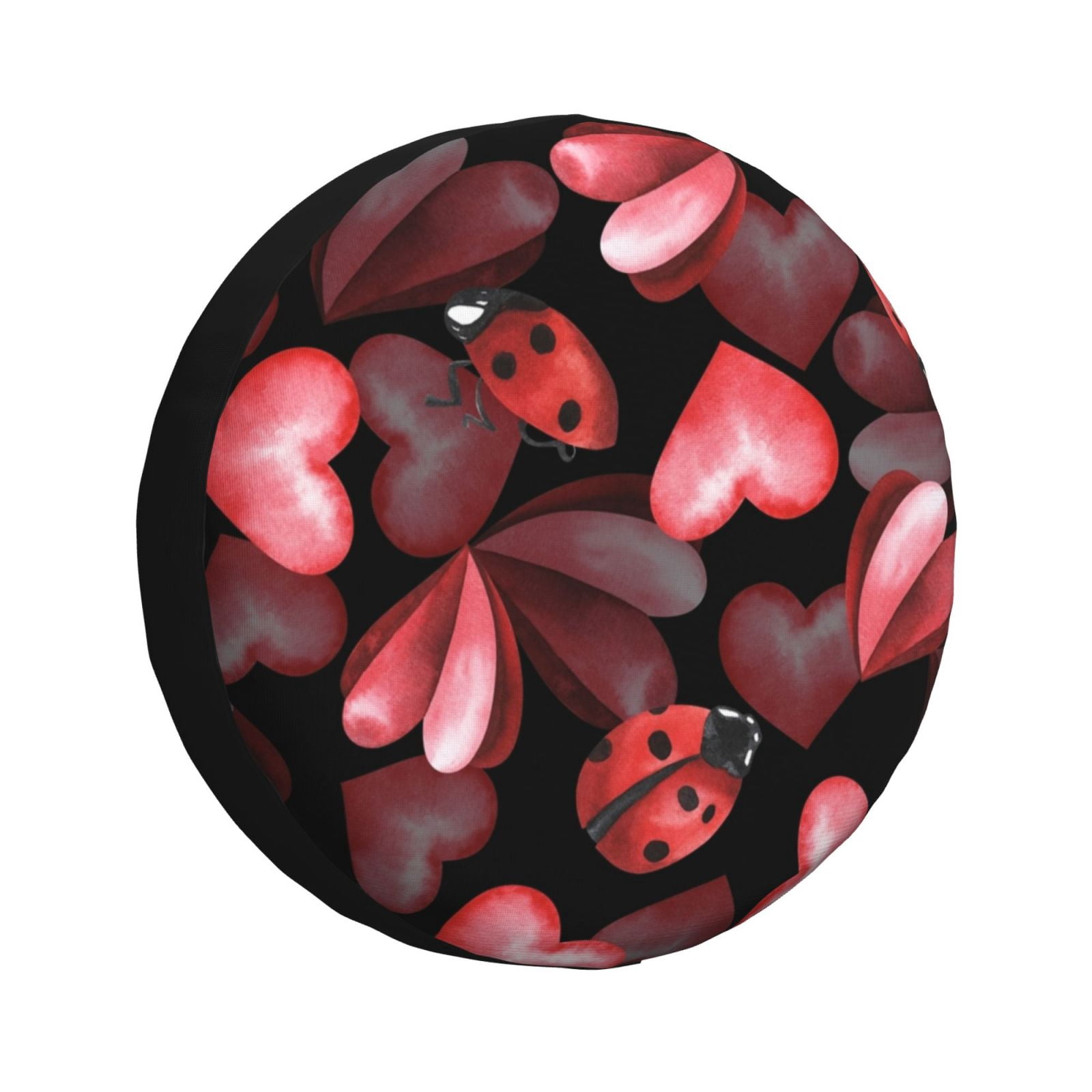 Bingfone Ladybugs And Red Hearts Spare Tire Cover Weatherproof ...