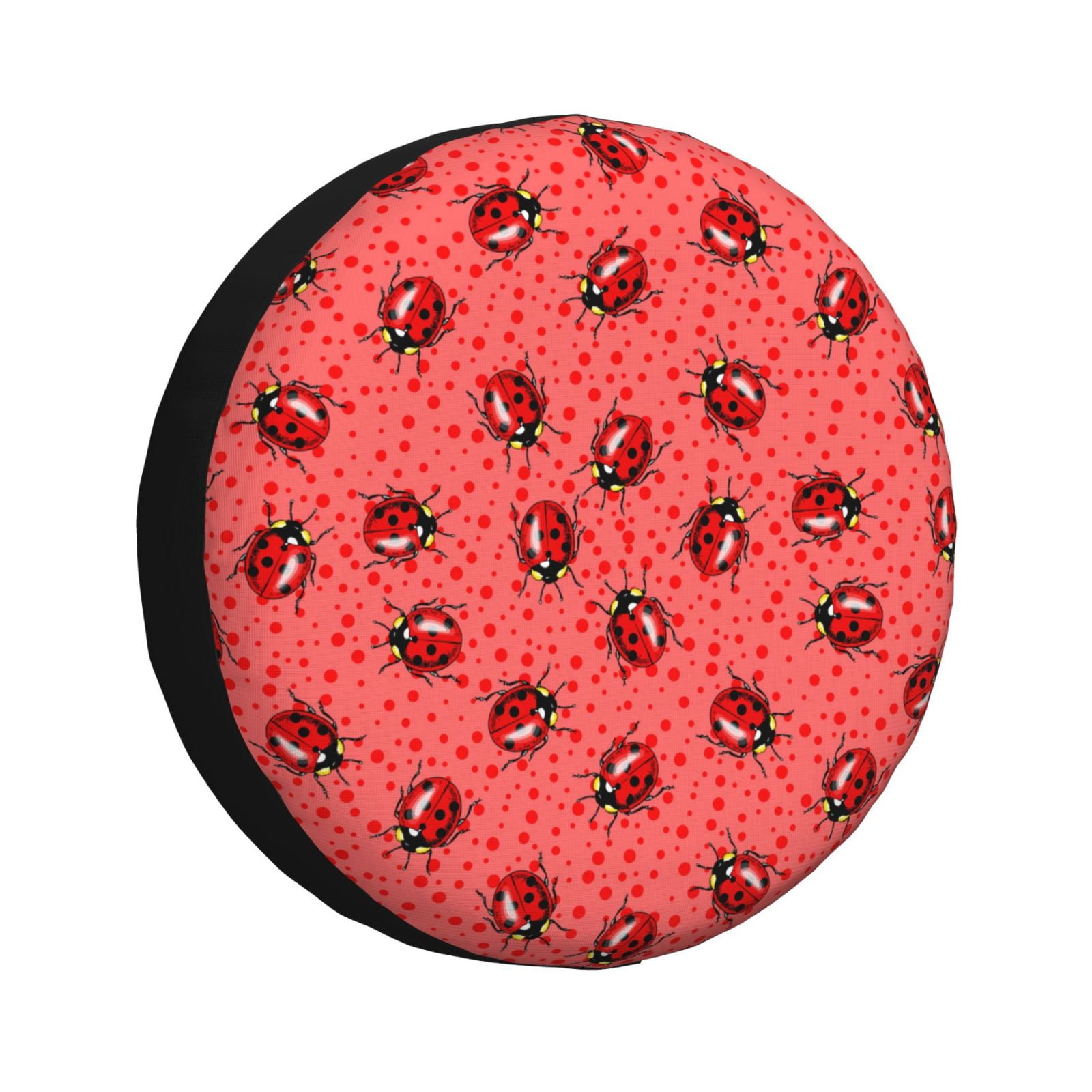 Bingfone Ladybugs On Red Polka Dot Spare Tire Cover Weatherproof ...