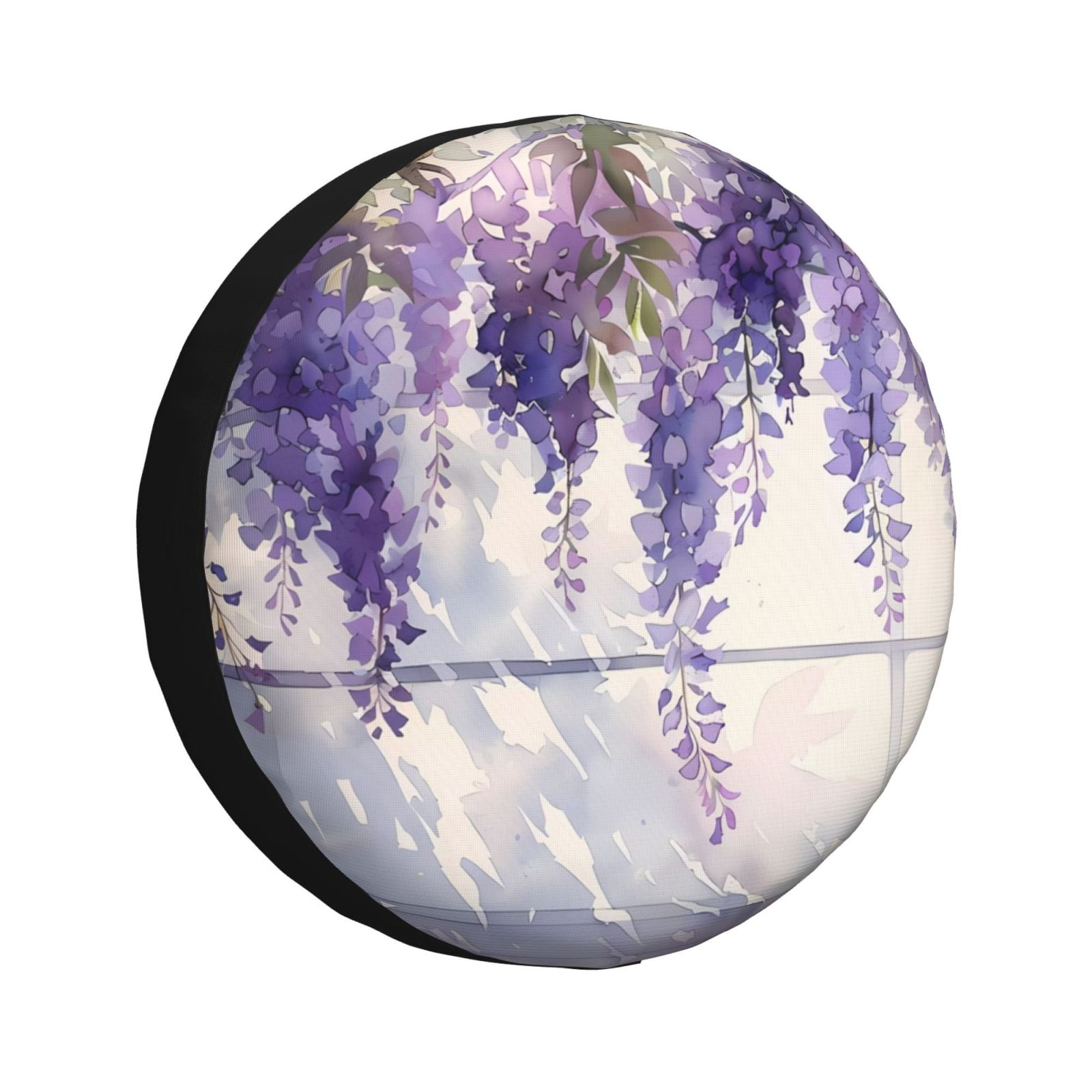 Bingfone Lavender Blooms Window Spare Tire Cover Weatherproof Universal ...