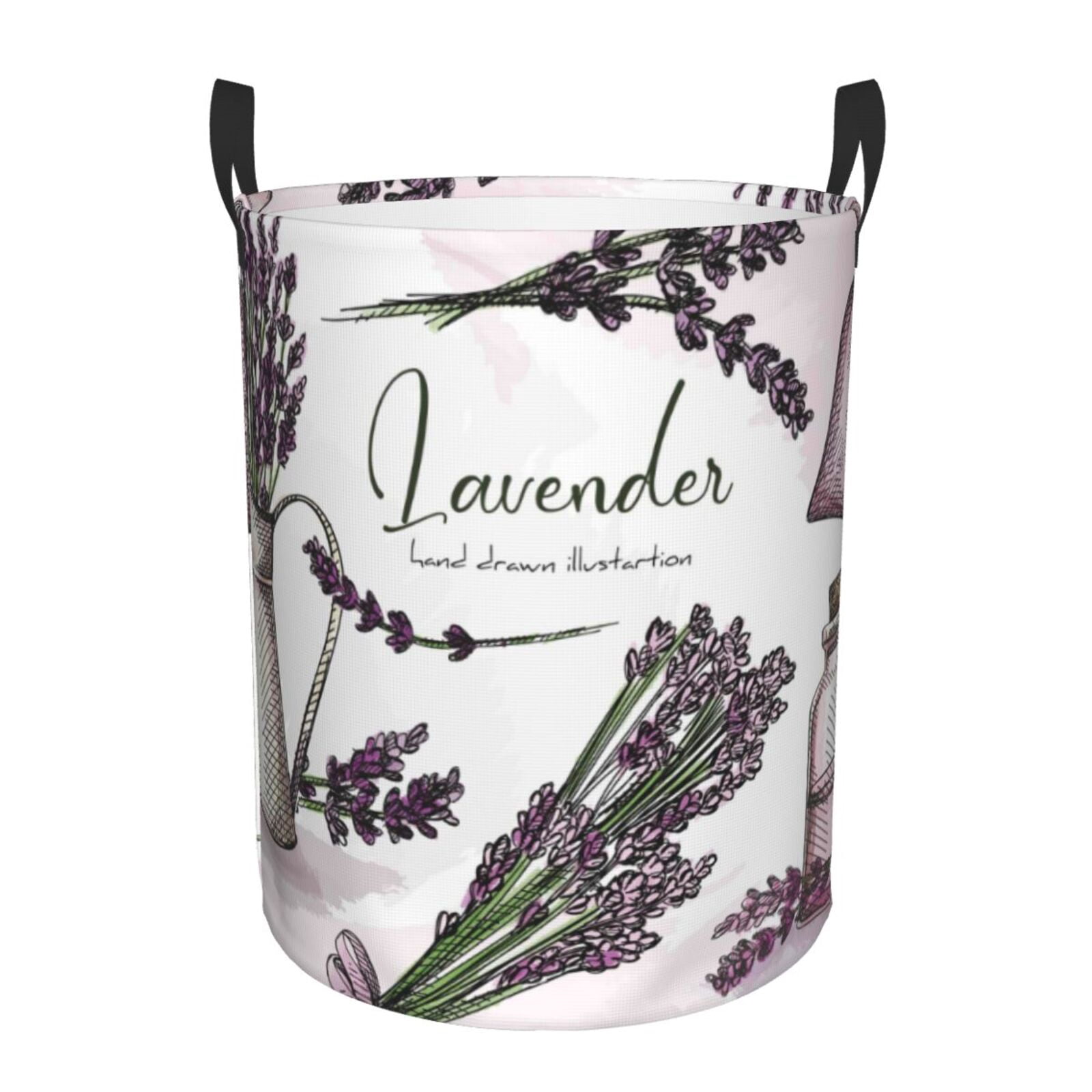 Bingfone Lavender Herbs And Plants Waterproof Foldable Laundry Hamper ...