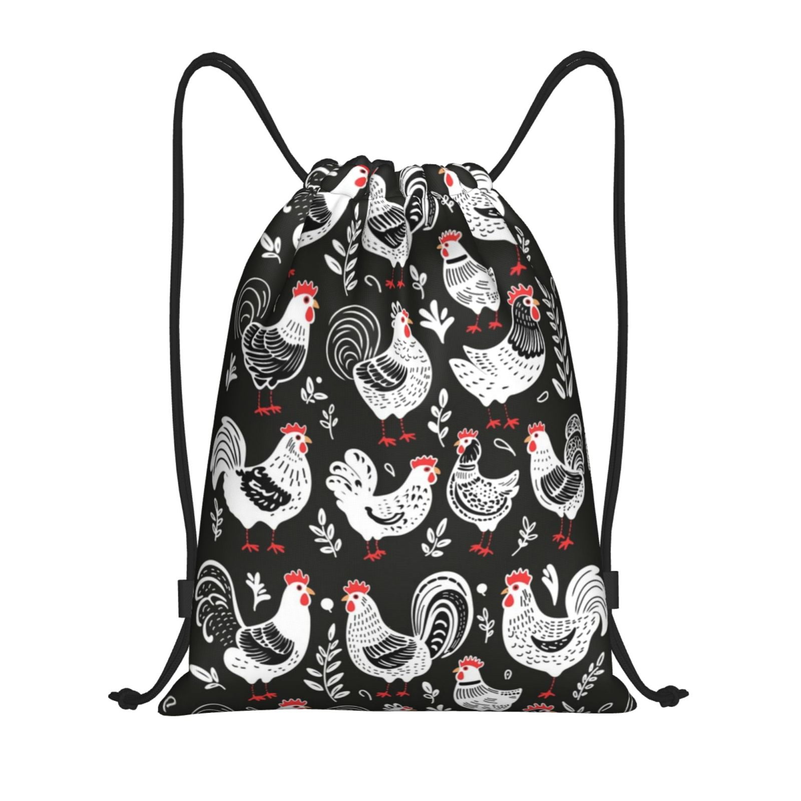 Bingfone Laying Hens And Roosters Drawstrings Backpacks Bags for Men ...