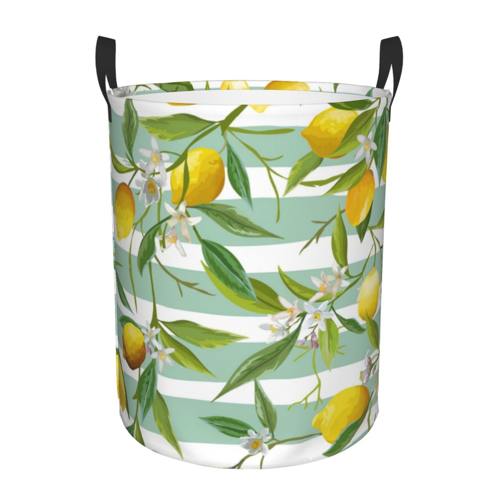Bingfone Lemon Waterproof Foldable Laundry Hamper Bucket With Handles ...