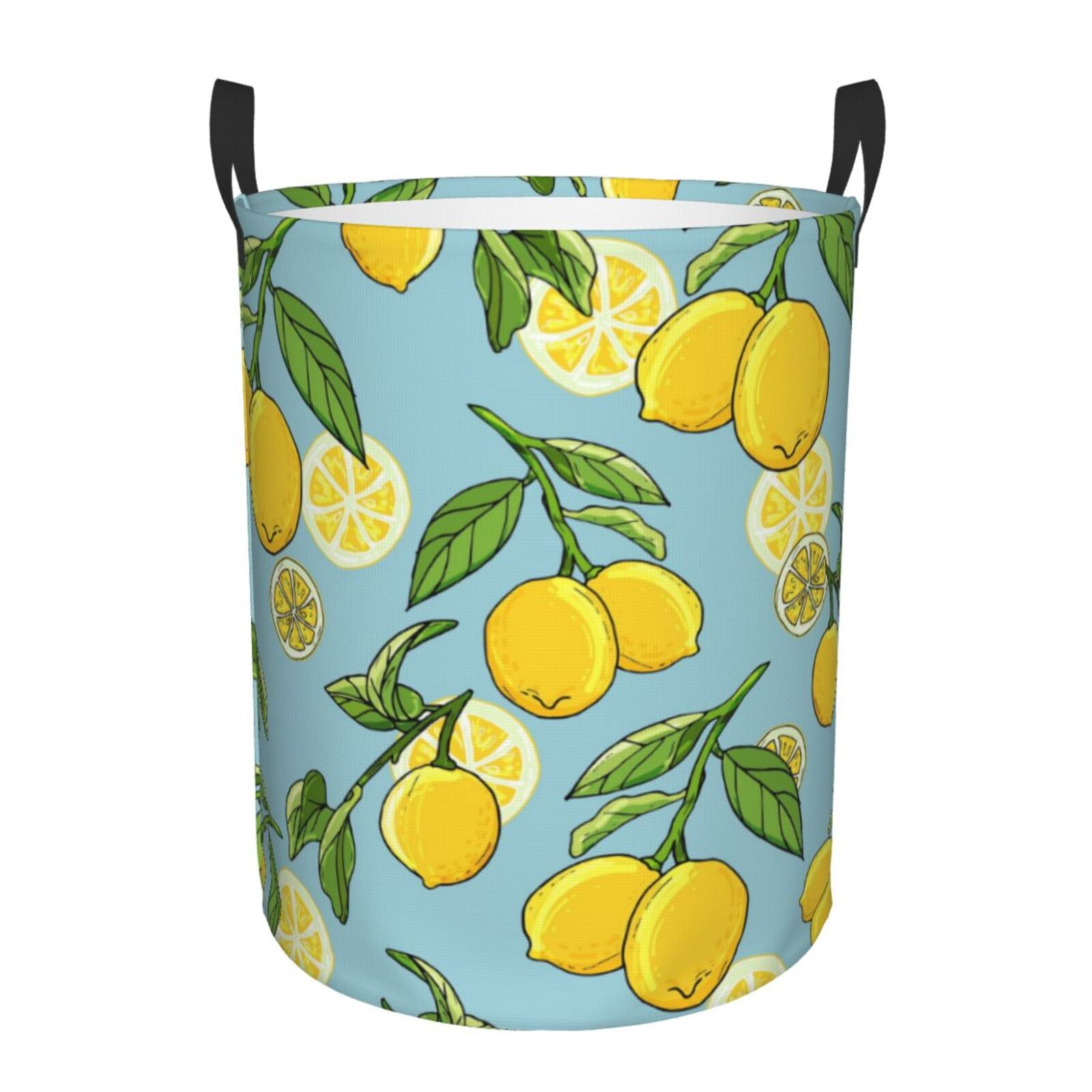 Bingfone Lemon Waterproof Foldable Laundry Hamper Bucket With Handles ...