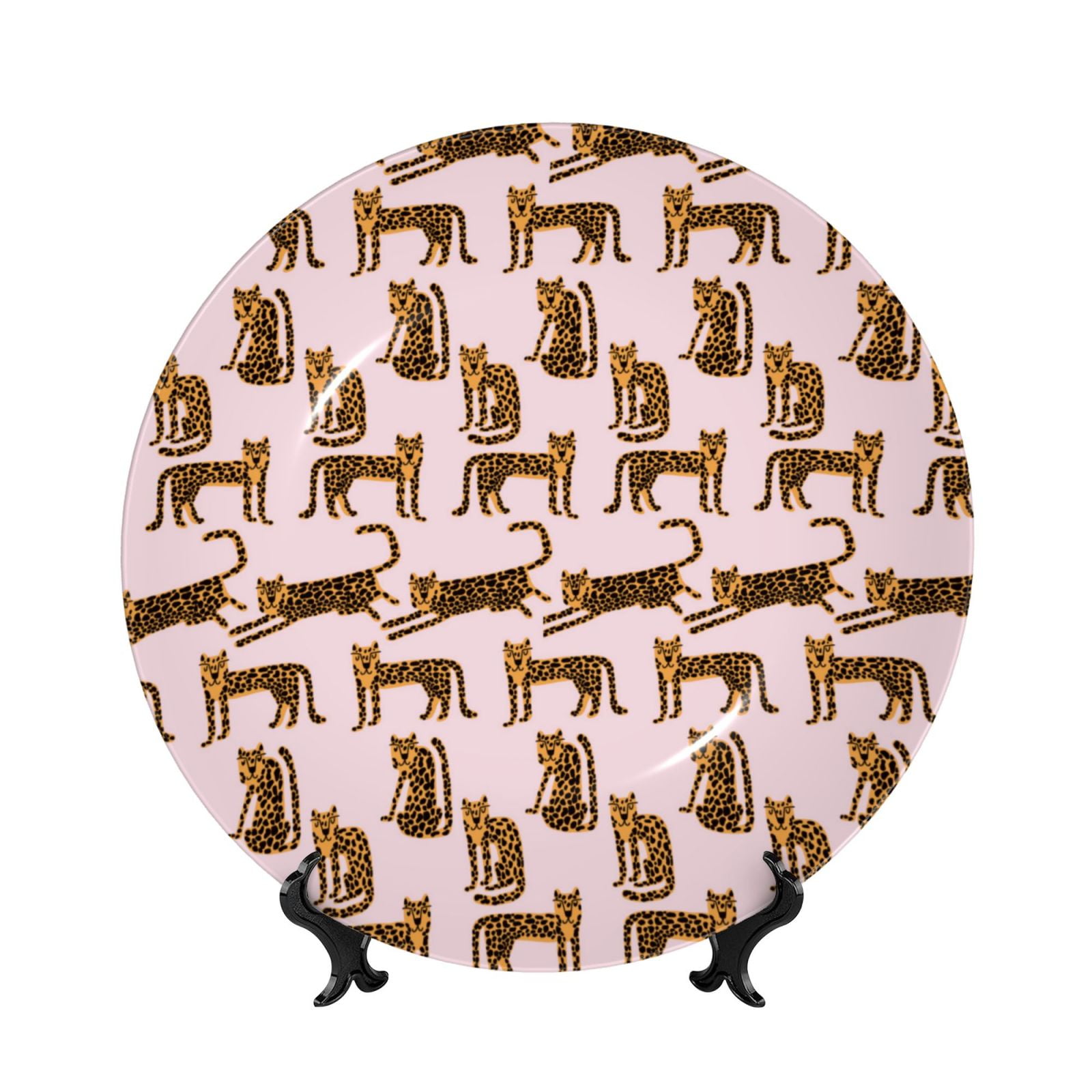 Bingfone Leopard Print Print Bone China Dinner Decorative Plates ...