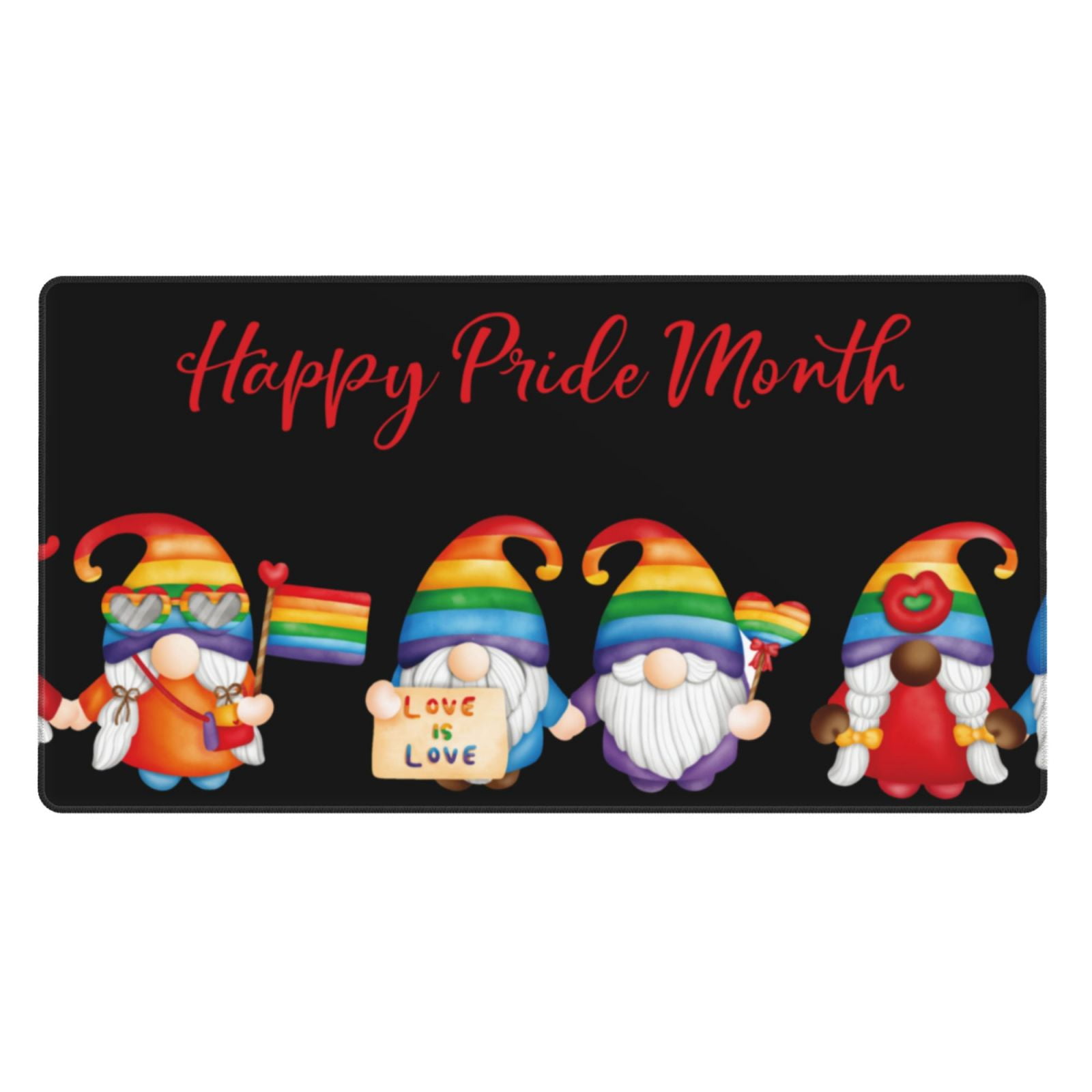 Bingfone Lgbt Gnome Large Gaming Mouse Pad,Extended Desk Mousepad with ...