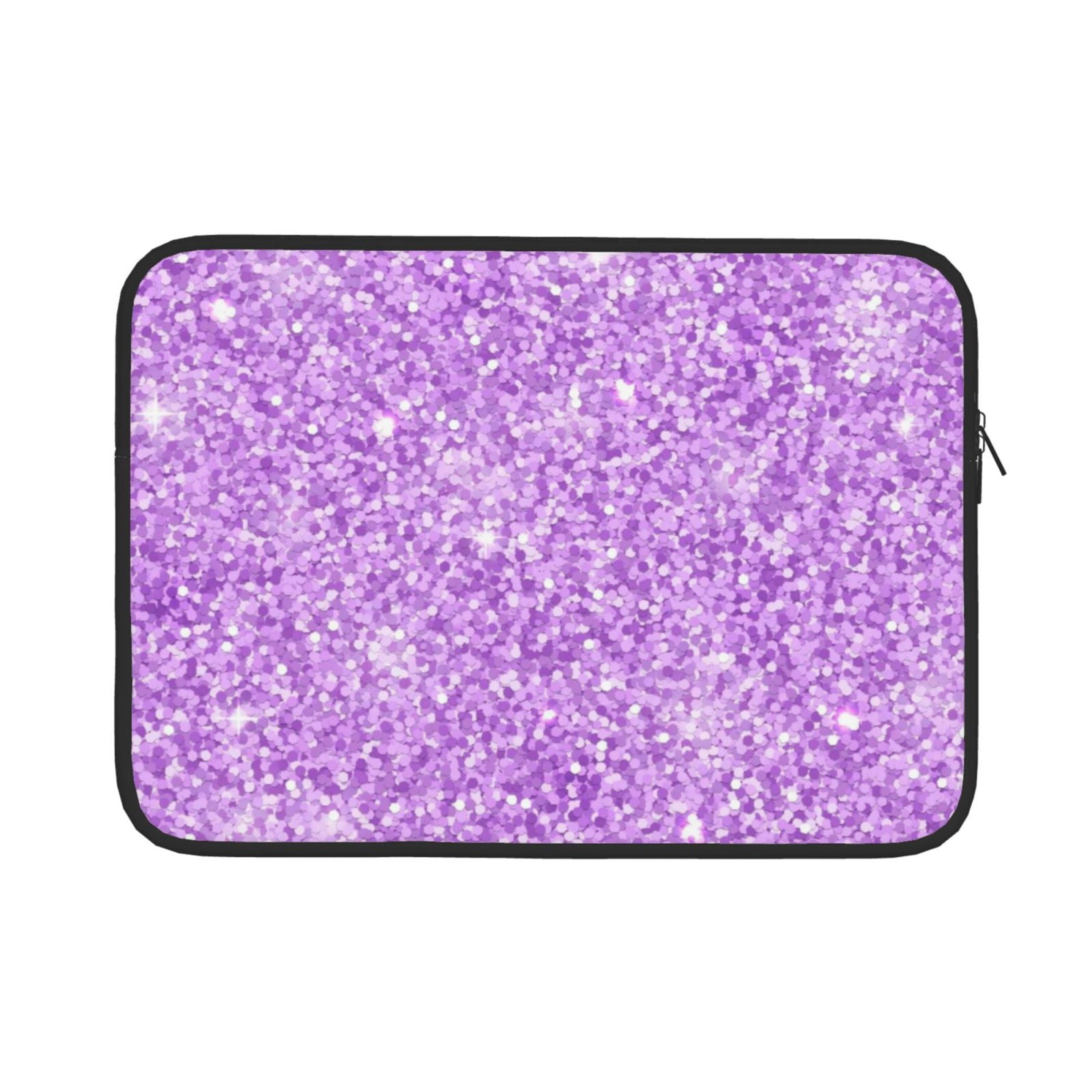 Bingfone Lilac Glittering Laptop Sleeve Case 13 Inch, 360° Protective ...