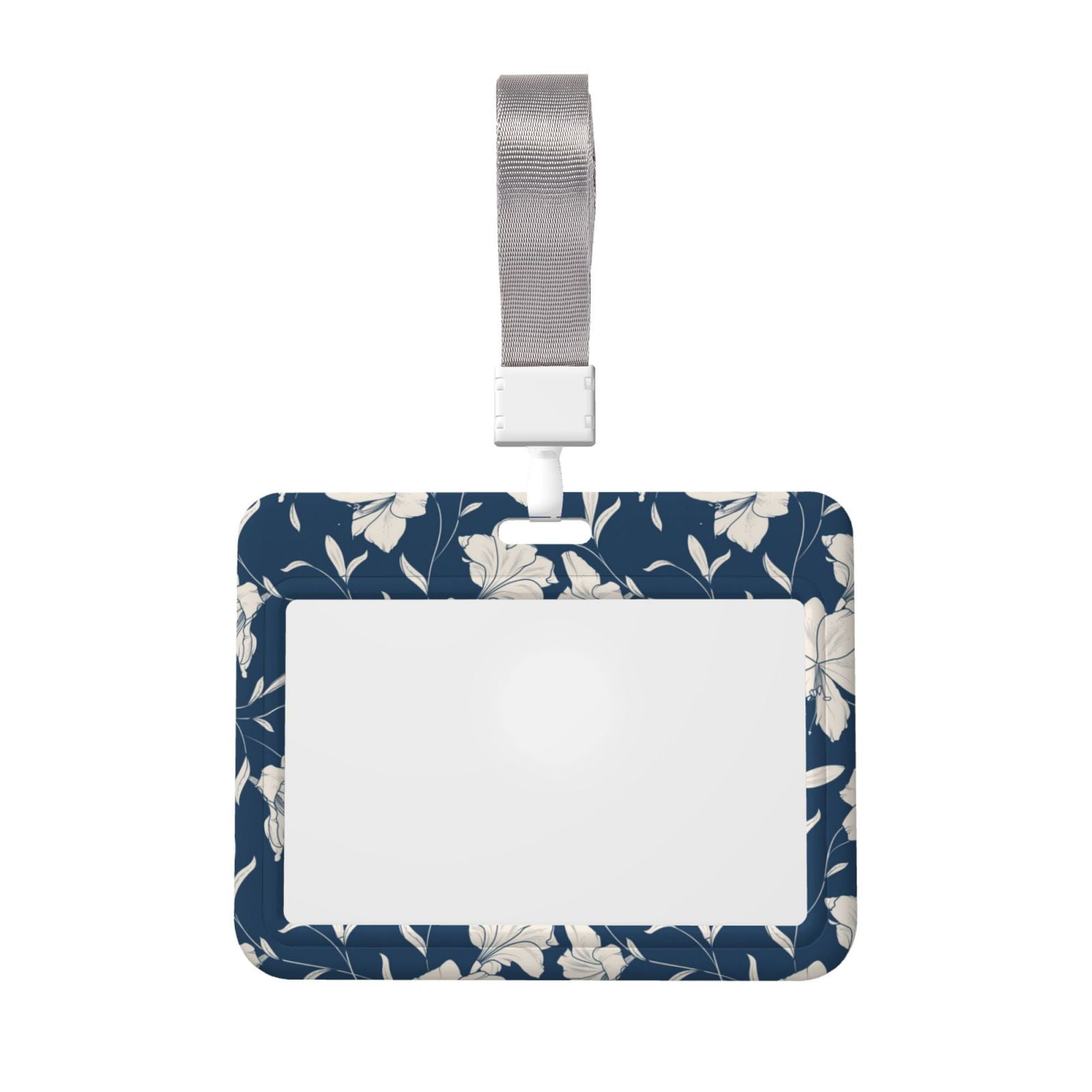 Bingfone Lilies Flowers Card Badge Holder,for Girls Girly Women 4 x 3 ...