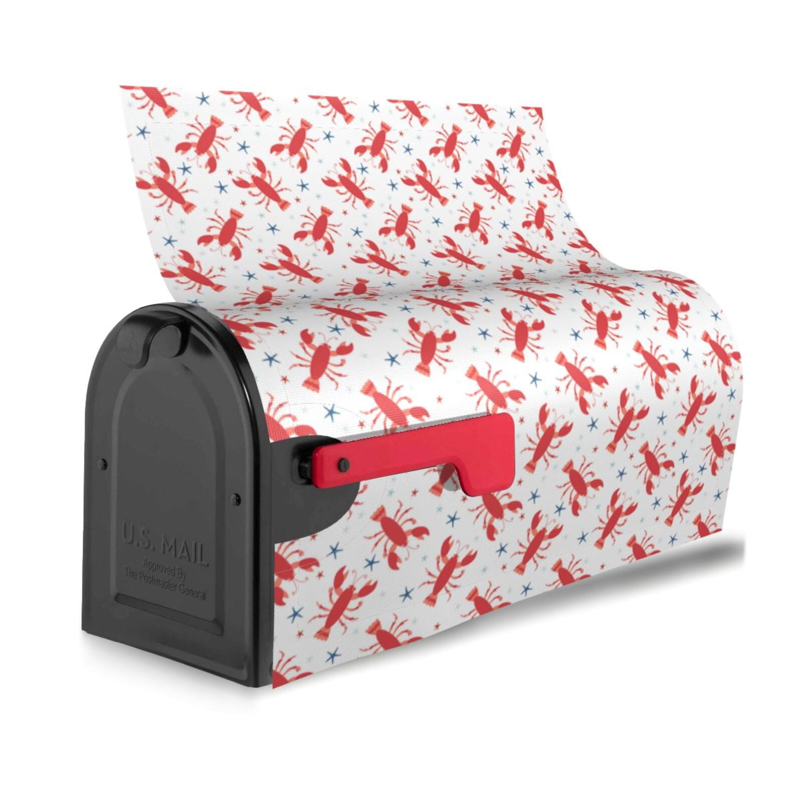 Bingfone Lobsters And Sea Stars Magnetic Mailbox Cover Standard Size ...