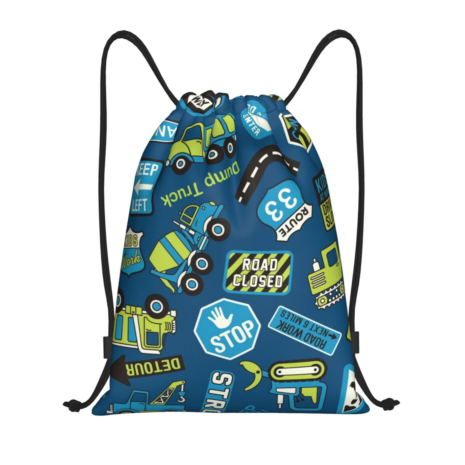 Bingfone Machinery Road Construction Drawstrings Backpacks Bags For Men ...