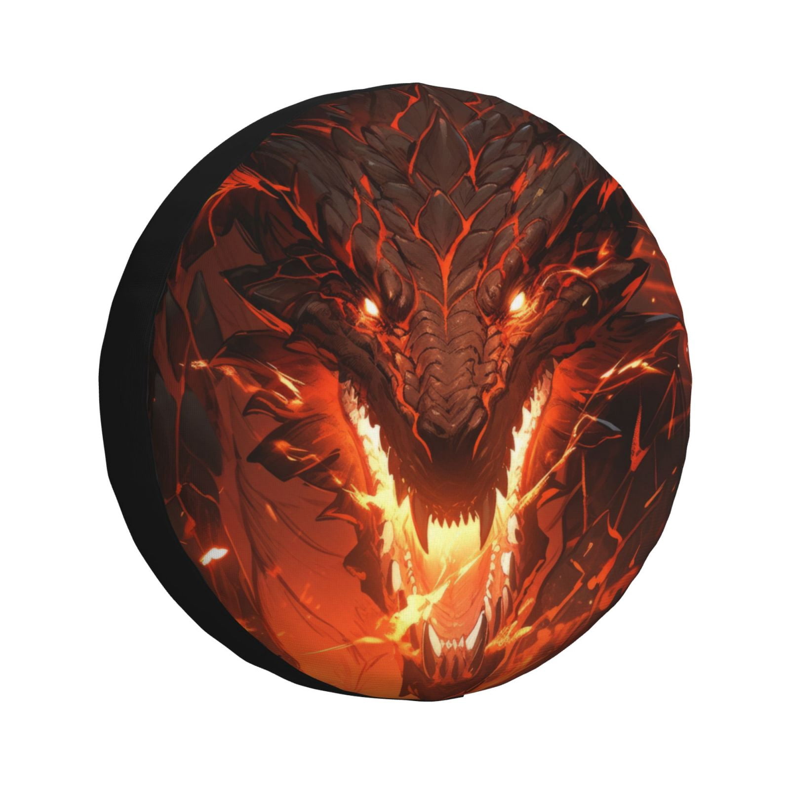 Bingfone Magma Fire Black Dragon Spare Tire Cover Weatherproof ...