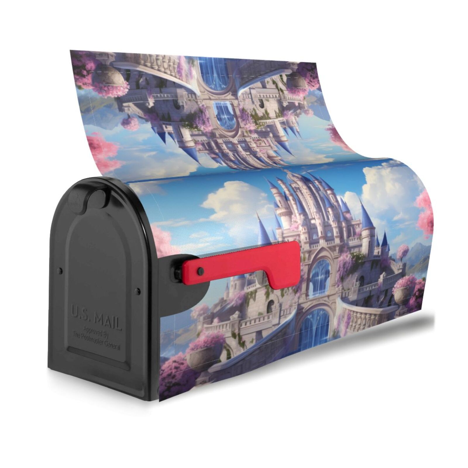 Bingfone Majestic Fantasy Castle Magnetic Mailbox Cover Standard Size ...
